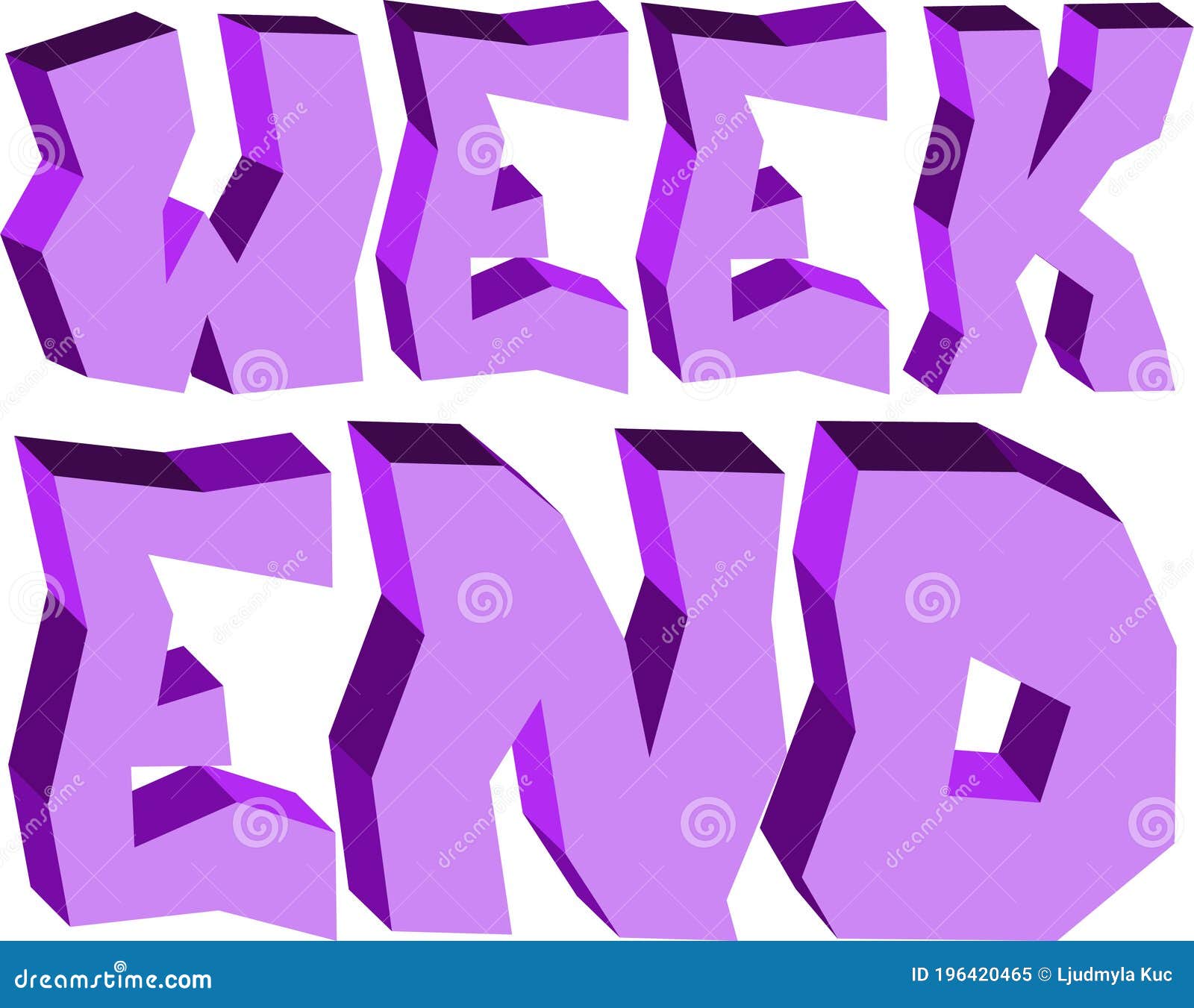 Weekend Lettering Vector Word Stock Vector - Illustration of coming ...