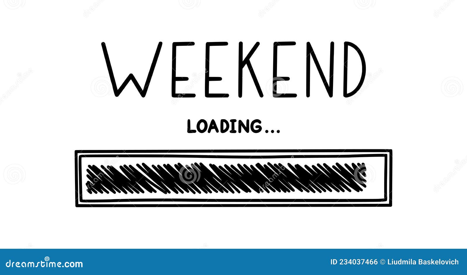Weekend Loading Bar. Infographics Design Element with Status of Week ...