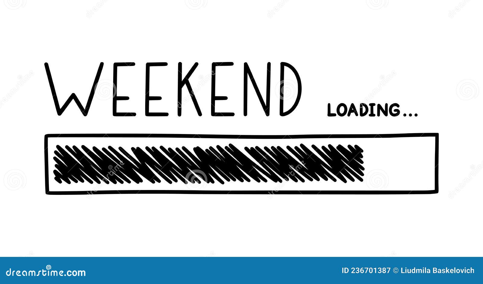Weekend Loading Bar. Infographics Design Element with Status of Week ...