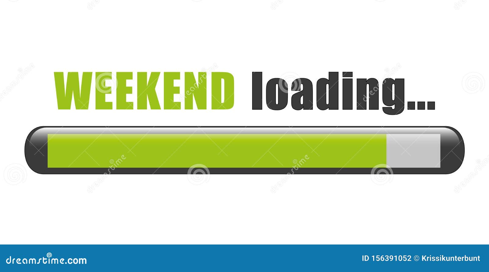 Weekend Loading Bar. Infographics Design Element With Status Of Week ...