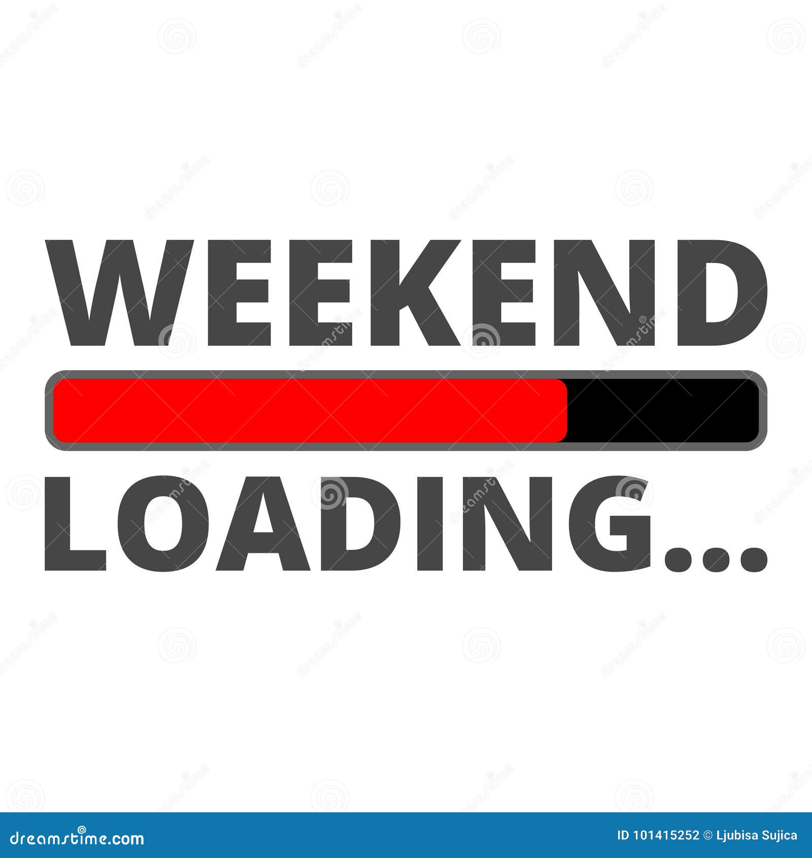Weekend Loading icon stock illustration. Illustration of message ...
