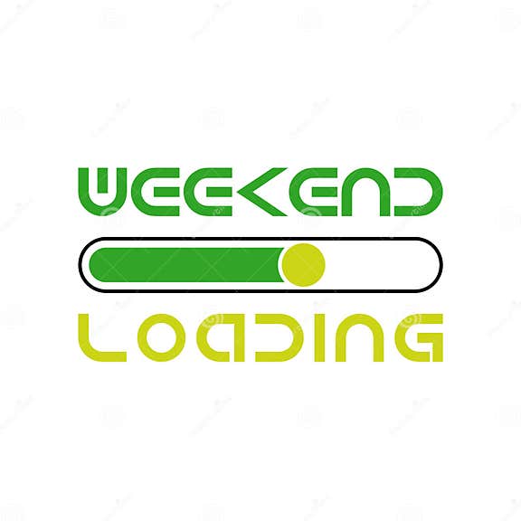 Weekend Loading Icon Isolated on White Background Stock Vector ... Weekend Loading Icon Isolated on White Background Stock Vector ...