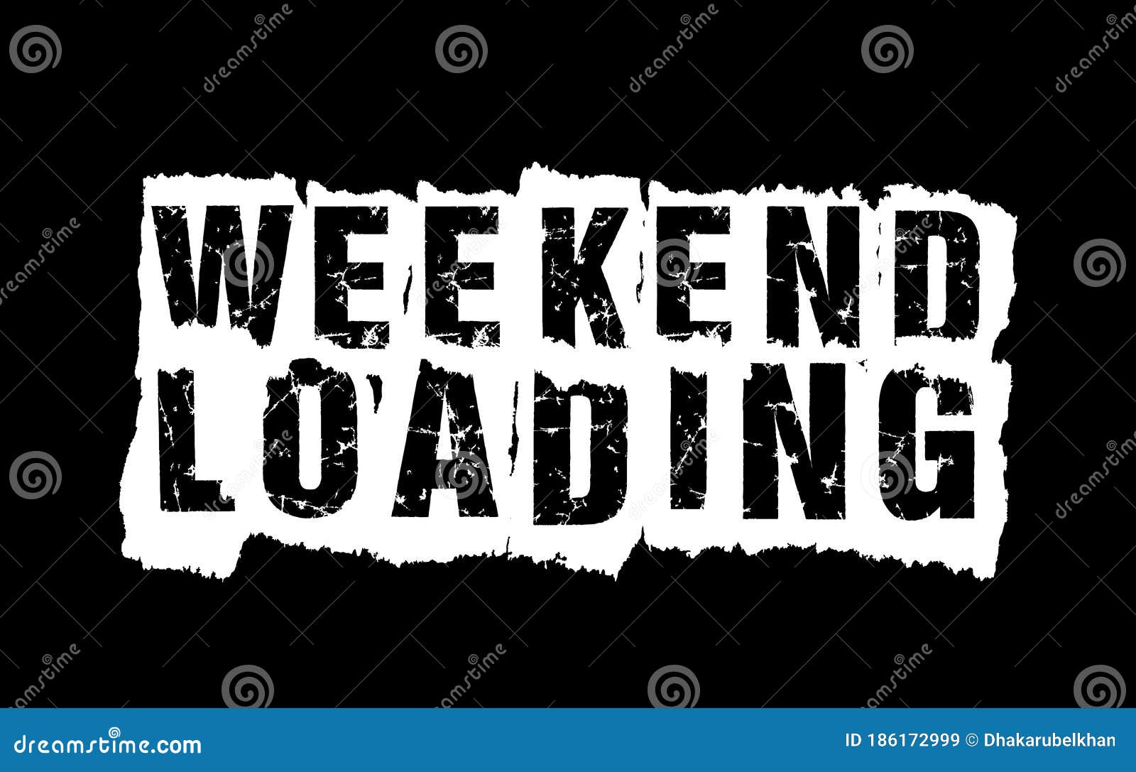 Weekend Loading Image Design Vector Stock Vector - Illustration of ...
