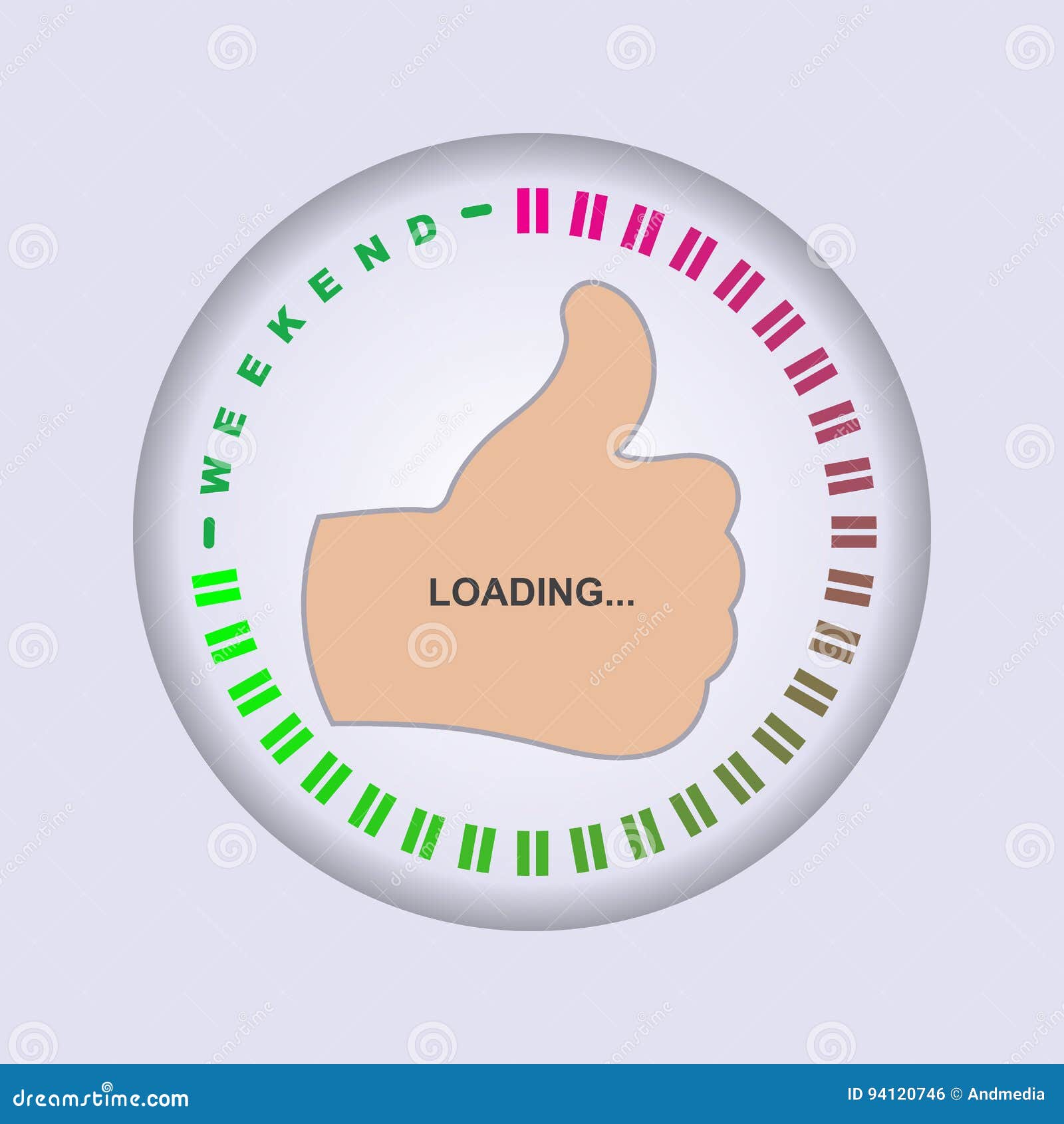 Weekend Loading. Loading Progress Bar Stock Vector - Illustration of ...