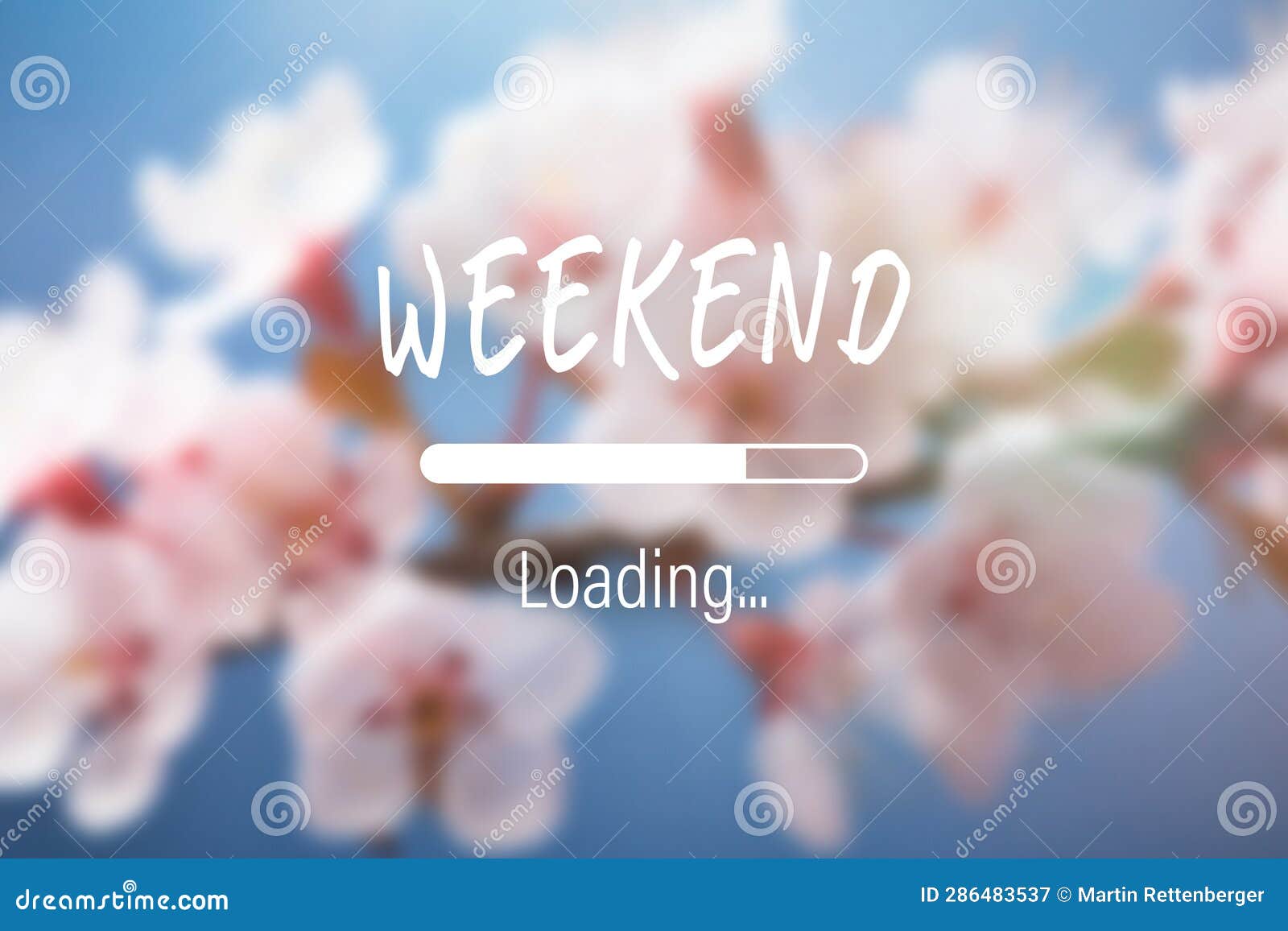 Weekend loading stock image. Image of loading, text - 286483537