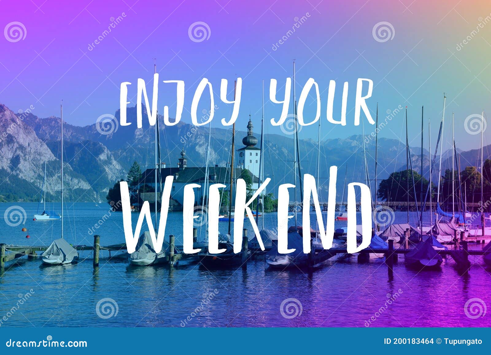 Weekend Motivational Poster Stock Photo - Image of letters, words ...