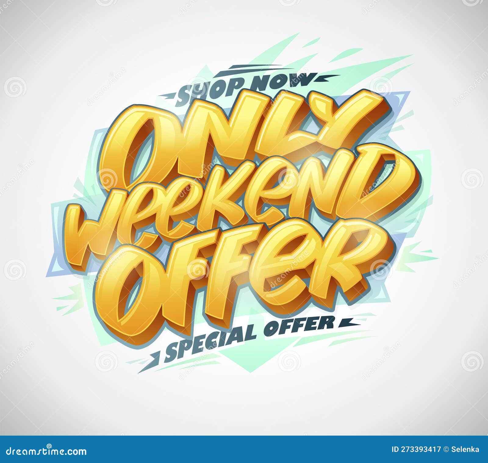 Only Weekend Offer, Special Offer Banner Template Stock Vector ...