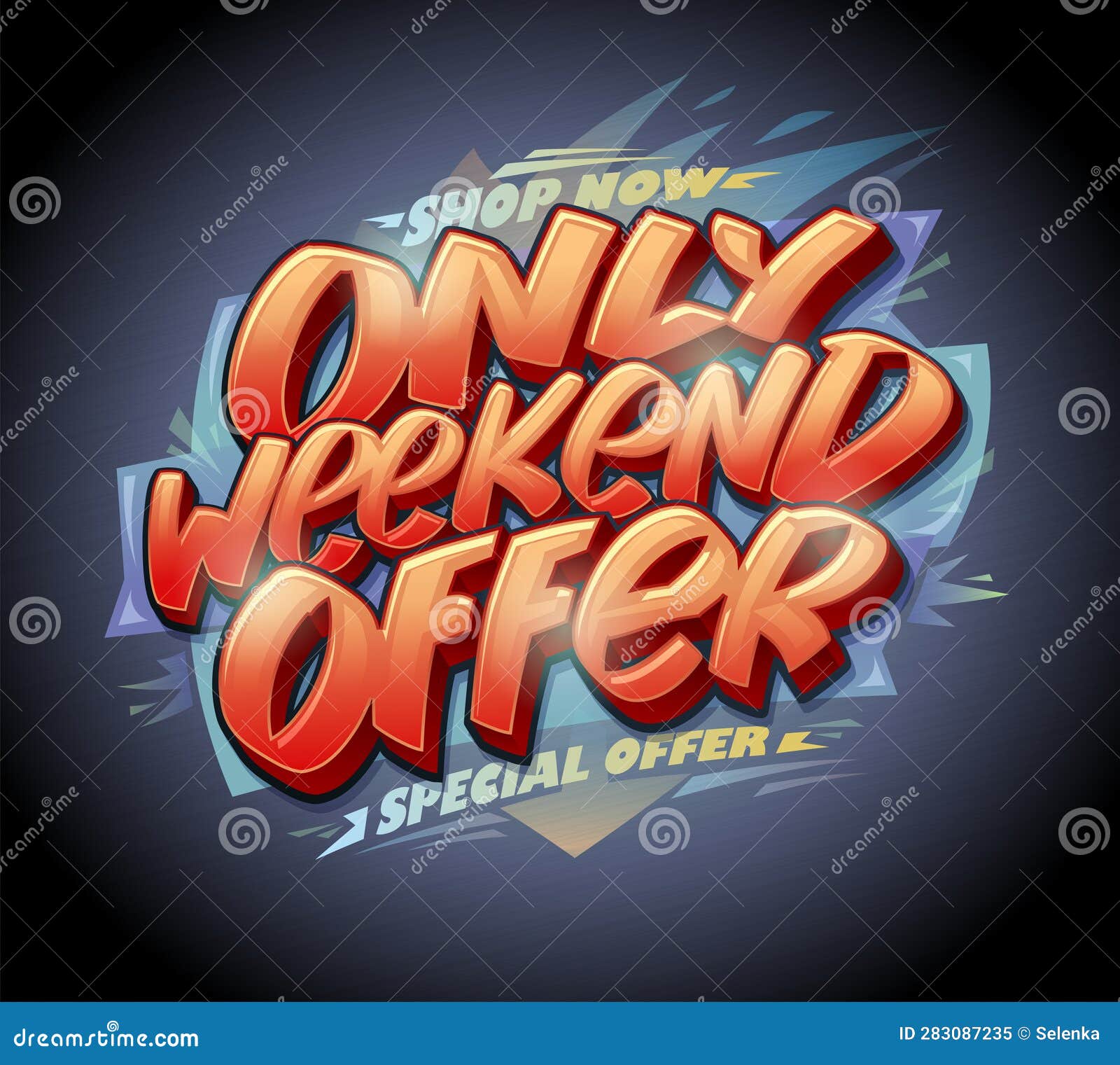 Only Weekend Offer, Special Offer Web Banner or Poster Design Stock ...