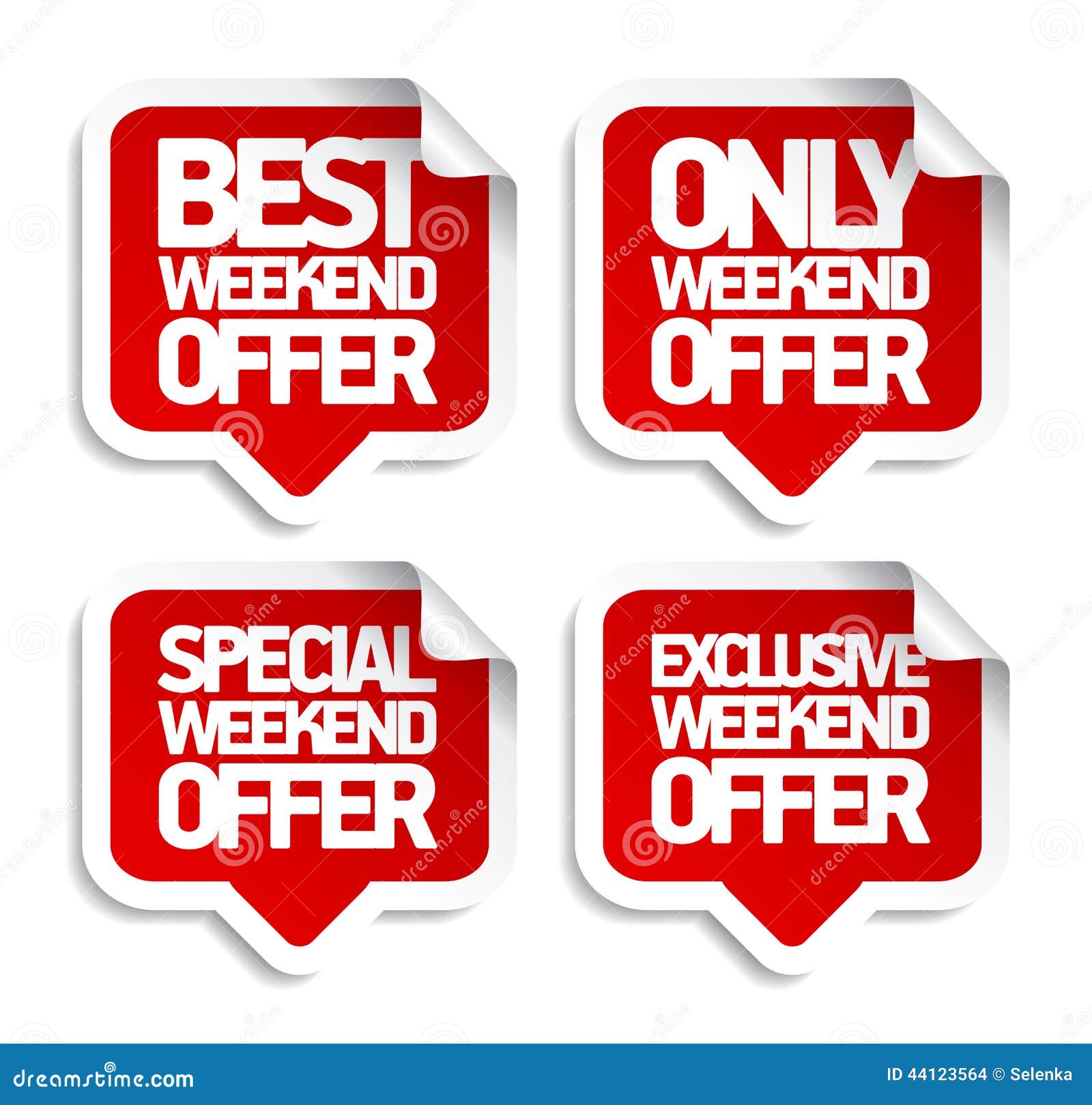 Weekend Offer Speech Bubbles Stickers. Stock Vector - Image: 44123564 Weekend Offer Speech Bubbles Stickers. Stock Vector - Image: 44123564
