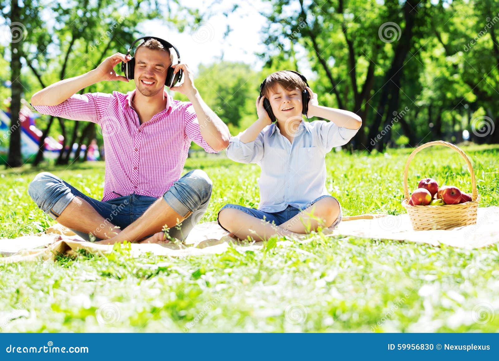 Weekend in park stock photo. Image of green, music, sound - 59956830