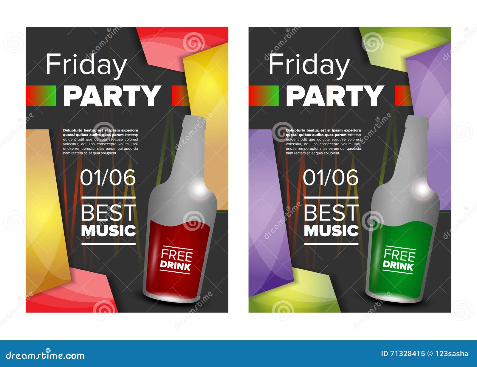 Weekend party invitation stock vector. Illustration of text - 71328415