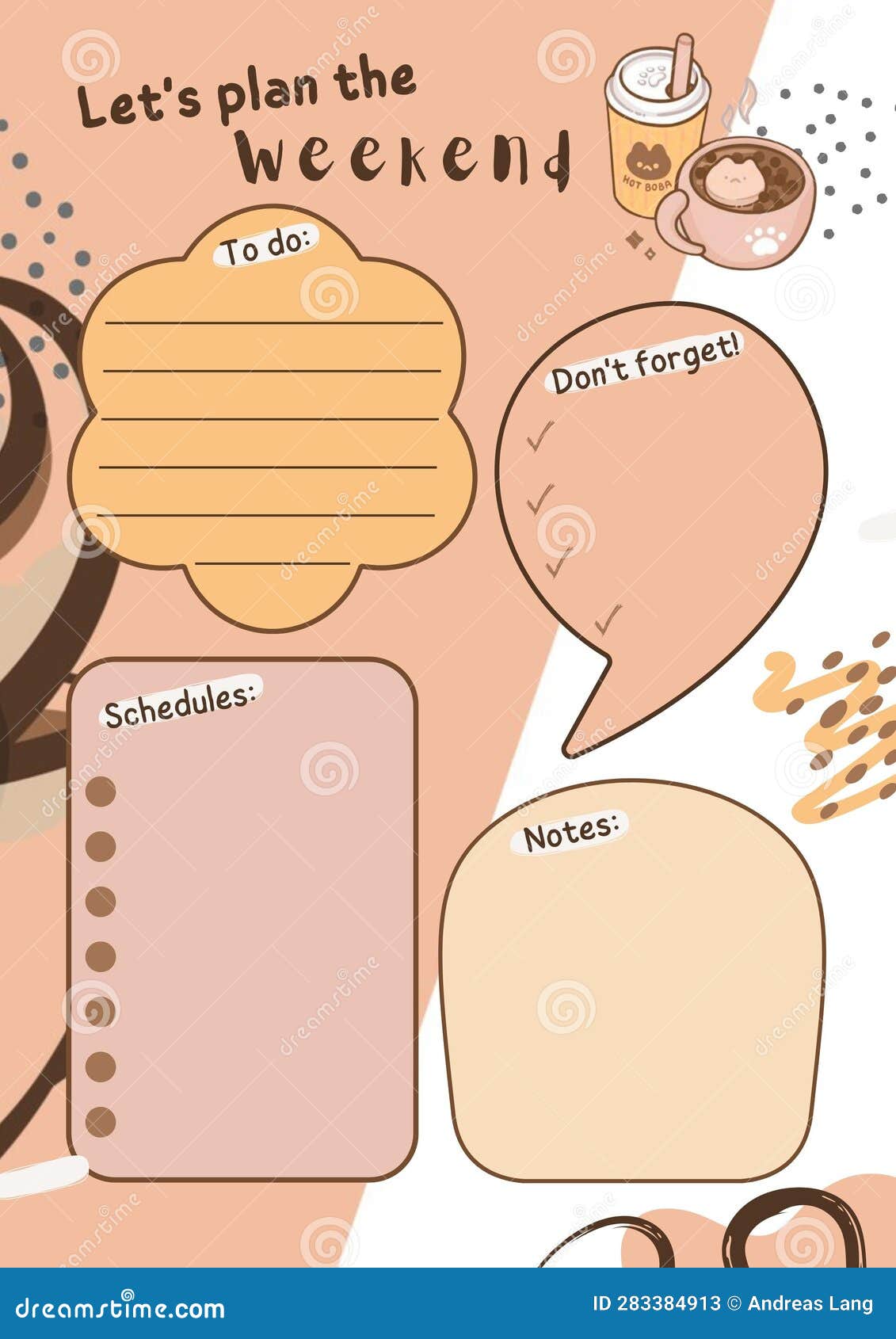 Weekend Planner Digital Planning Insert Sheet Printable Page Template ...