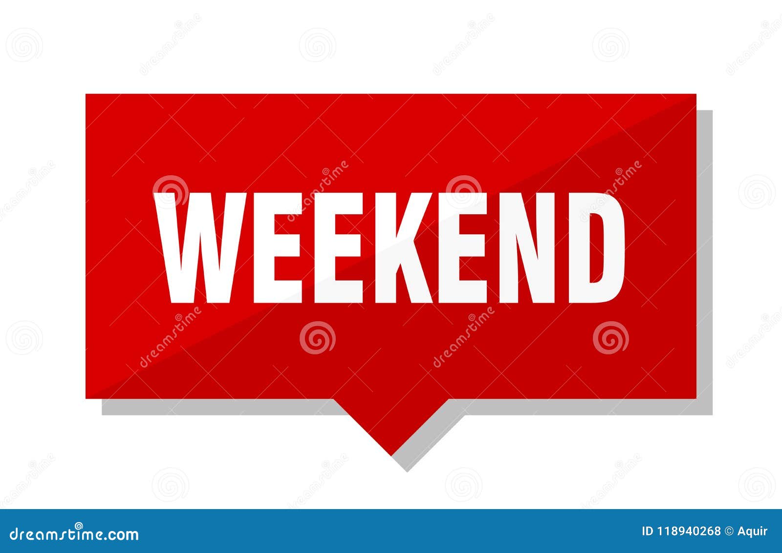 Weekend price tag stock vector. Illustration of speak - 118940268