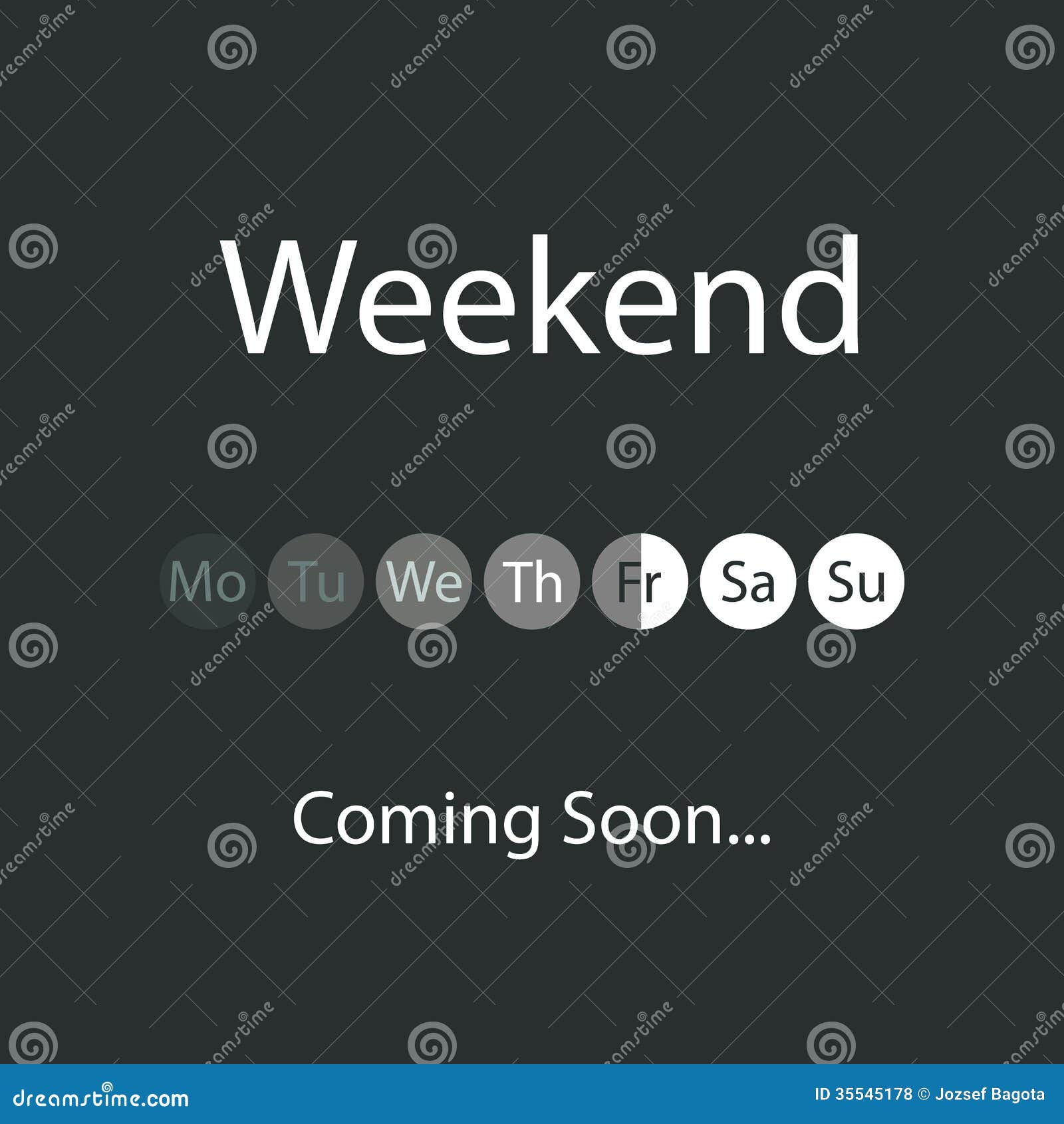 Weekend S Coming Soon Illustration Stock Vector - Illustration of ...