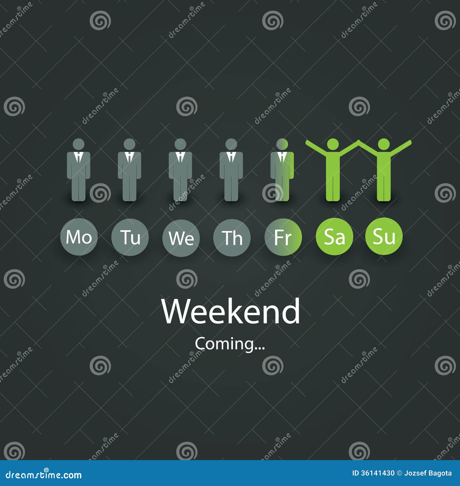 Weekend S Coming Soon Illustration Stock Vector - Illustration of hands ...