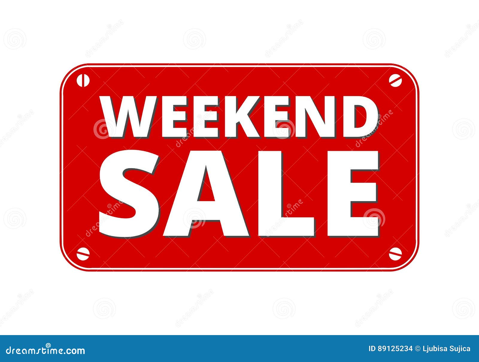 Weekend Sale - brass plate stock illustration. Illustration of ...