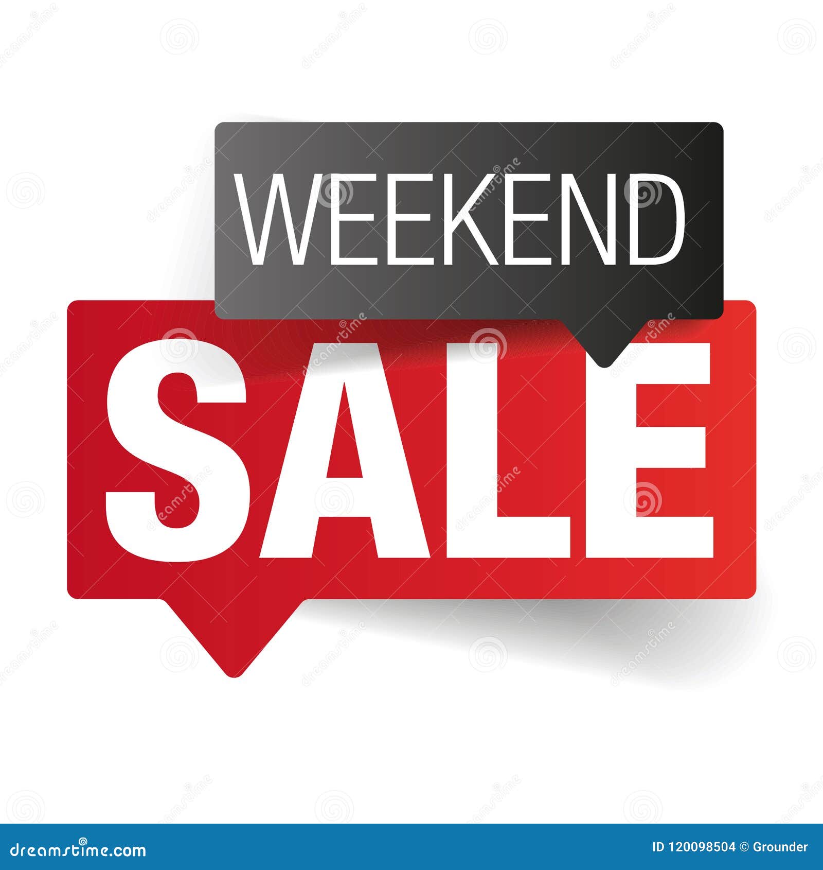 Weekend sale label tag stock vector. Illustration of label - 120098504