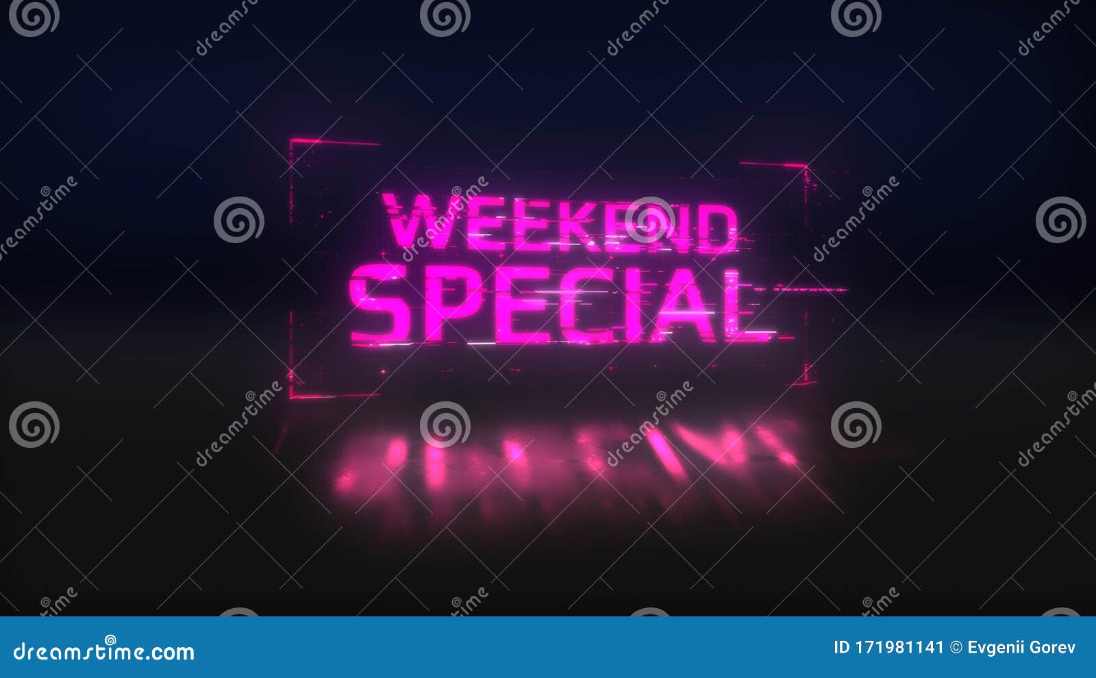 Weekend Special Advertisement. Stock Image - Image of graphic, bright ...