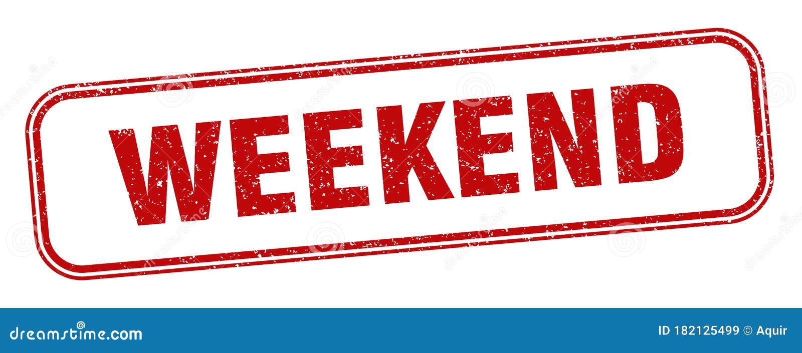 Weekend Stamp. Weekend Square Grunge Sign Stock Vector - Illustration ...