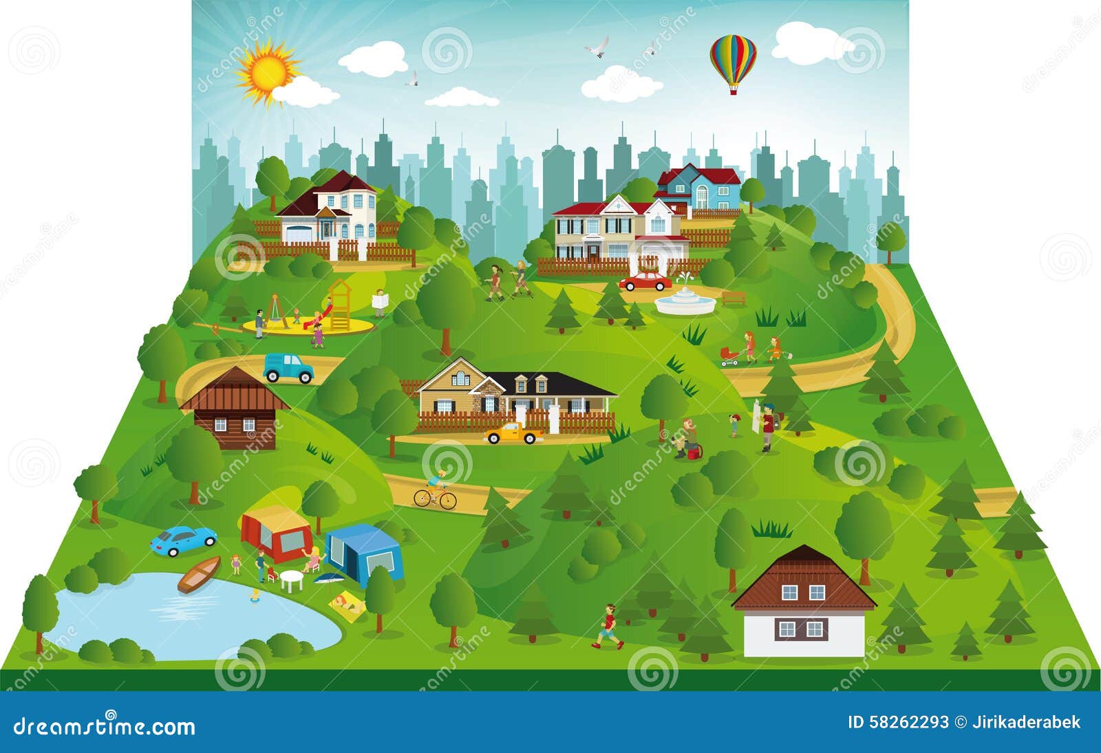 Suburbs Cartoons, Illustrations & Vector Stock Images - 9727 Pictures ...