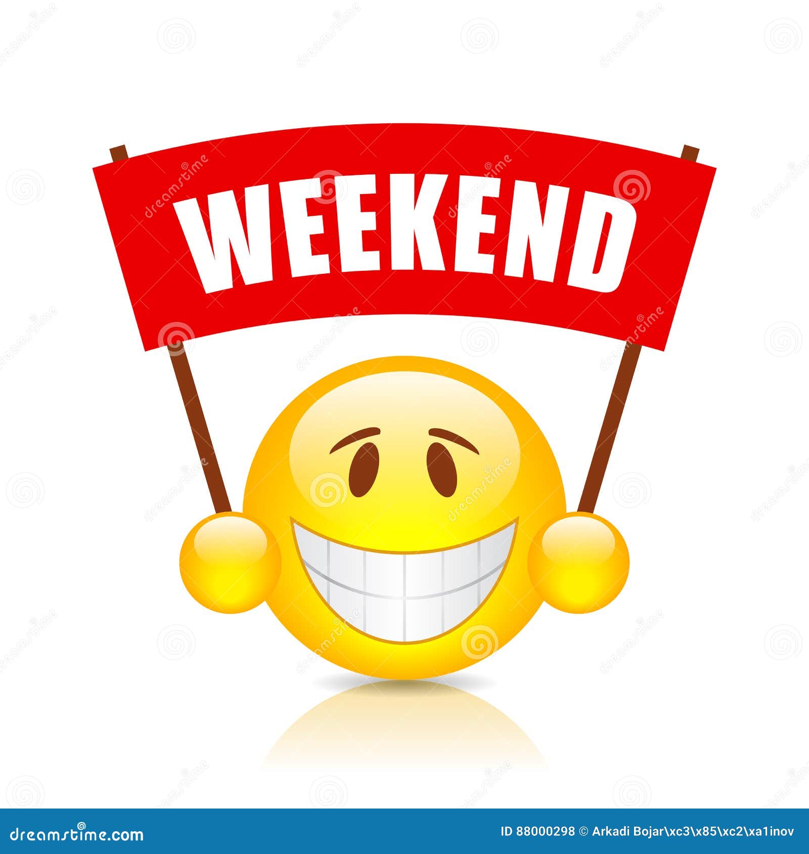 Weekend vector banner stock vector. Illustration of evening - 88000298