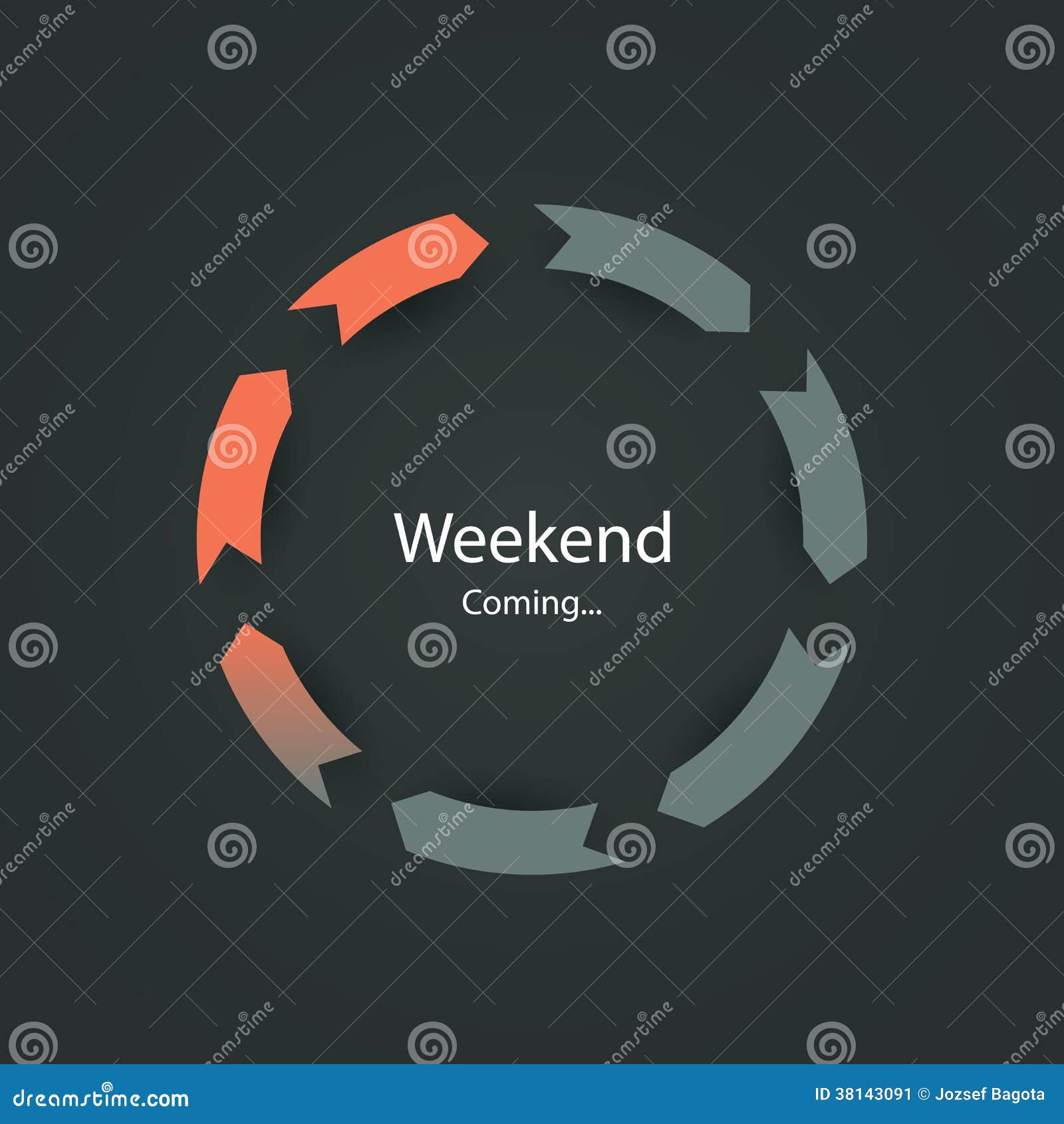 Weekends Coming - Vector Illustration Stock Vector - Illustration of ...
