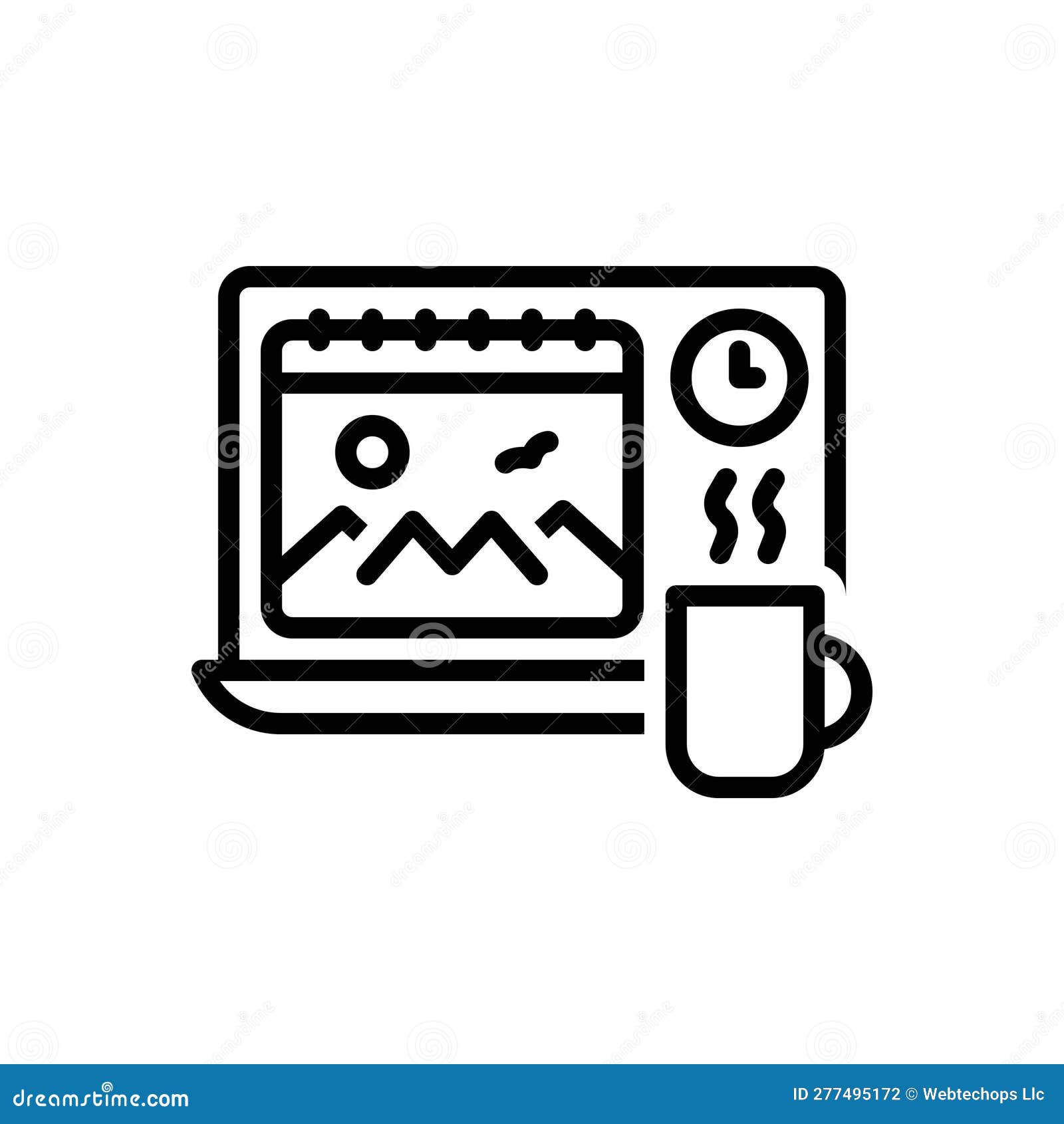 Black Line Icon for Weekends, Day Off and Holiday Stock Vector ...