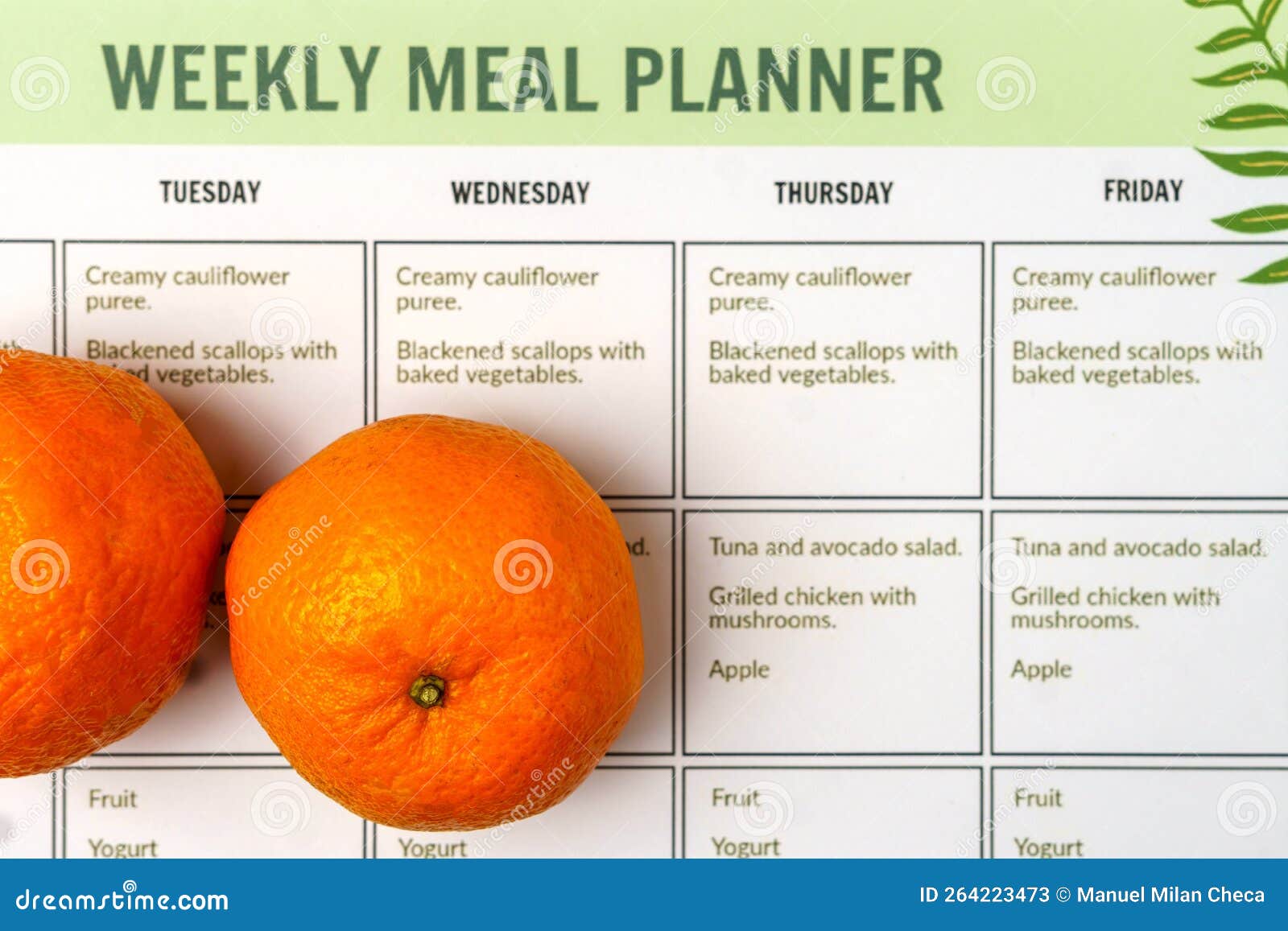 Weekly Healthy Eating Diet Plan. Weight Control for Obesity. Top View ...