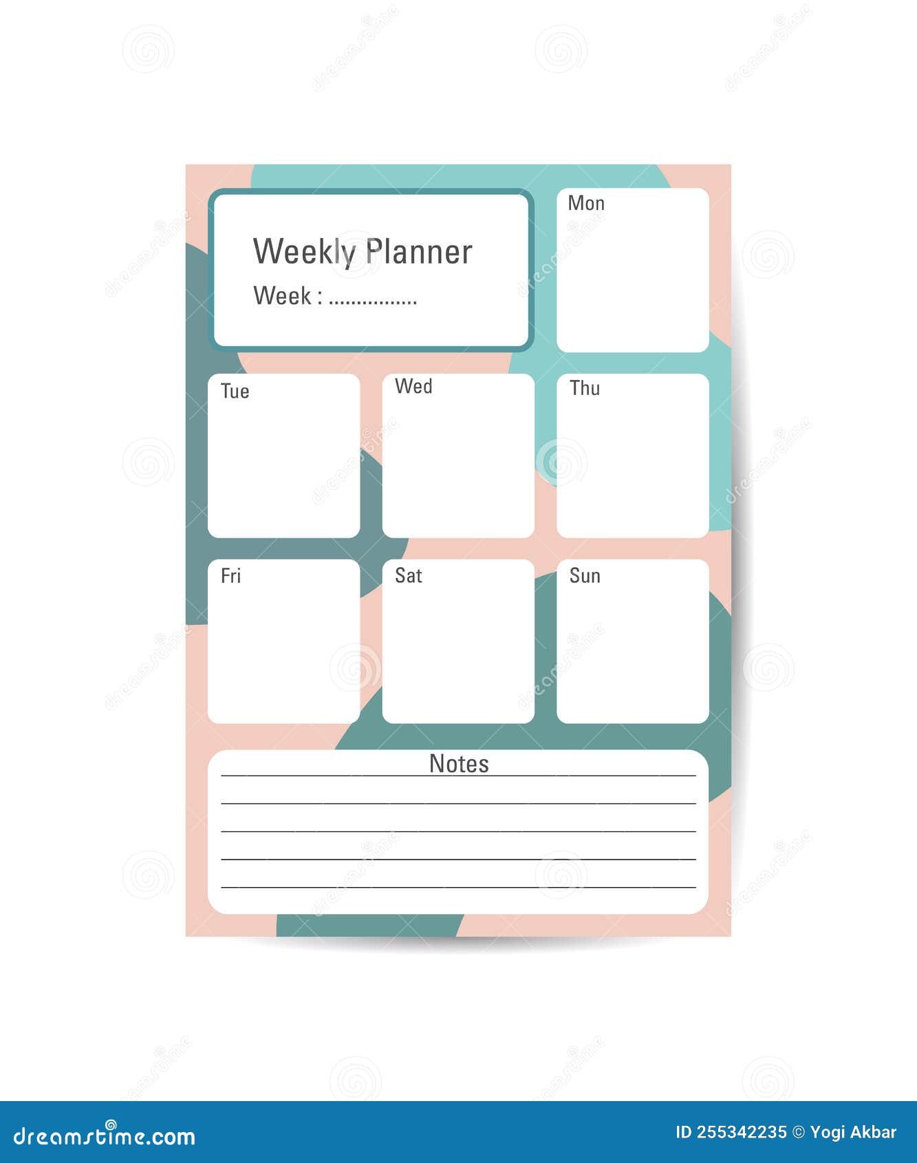 Weekly Plan. Templates for Notes, To-do Lists. Organizer, Planner ...
