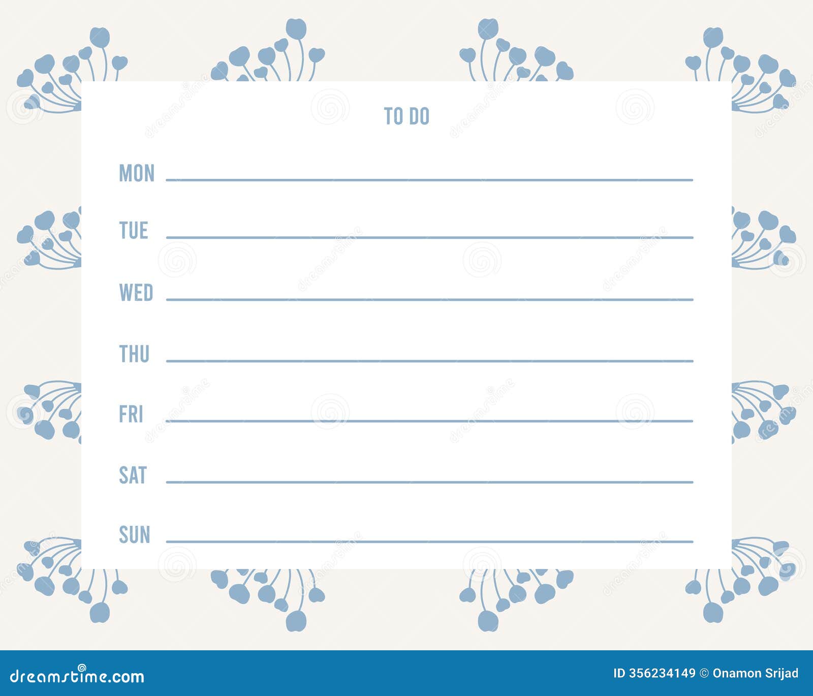 Weekly or daily Planner, Note Paper, To Do List. Organizer and Schedule ...