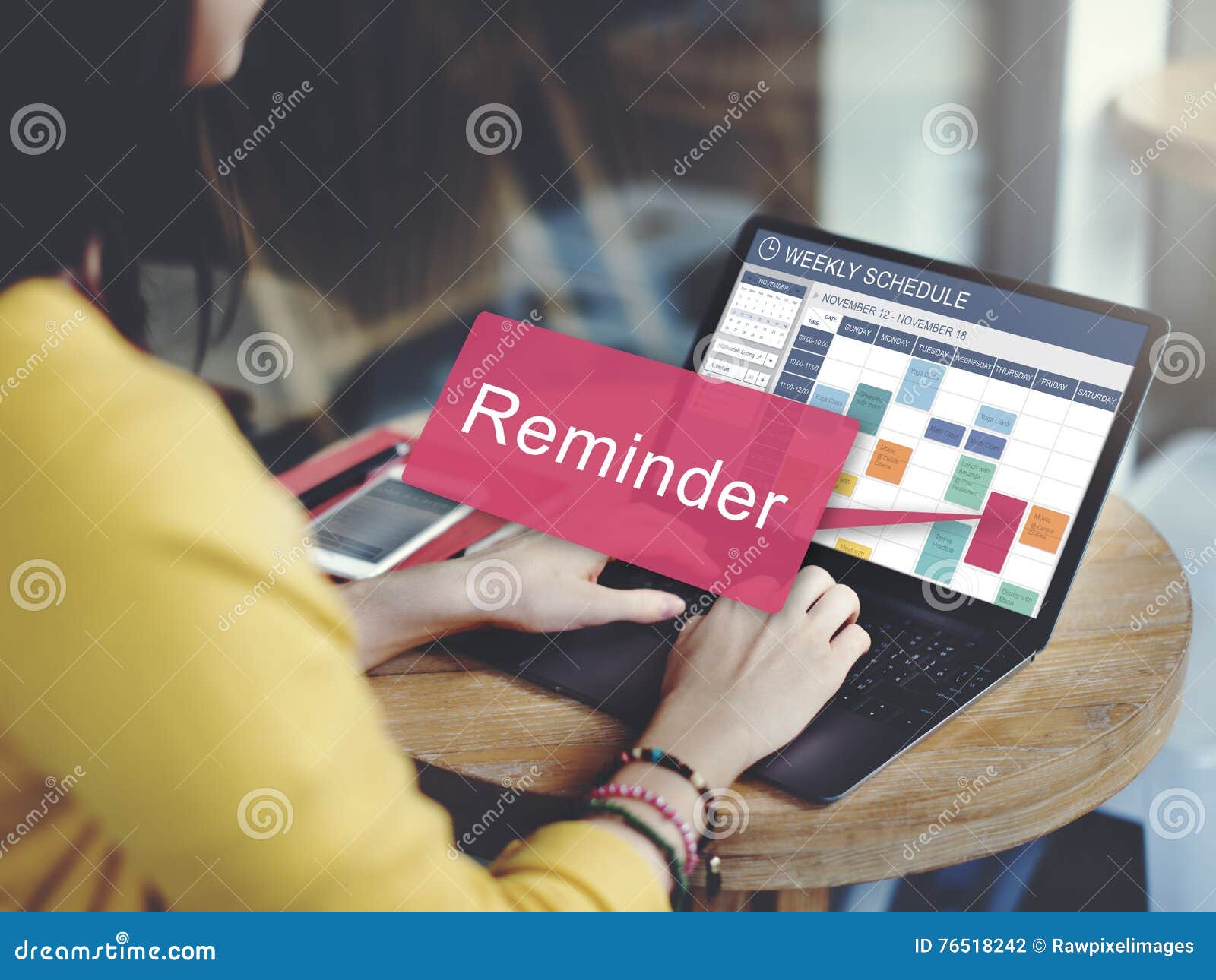 Weekly Schedule Reminder Activities Planner Concept Stock Photo - Image ...