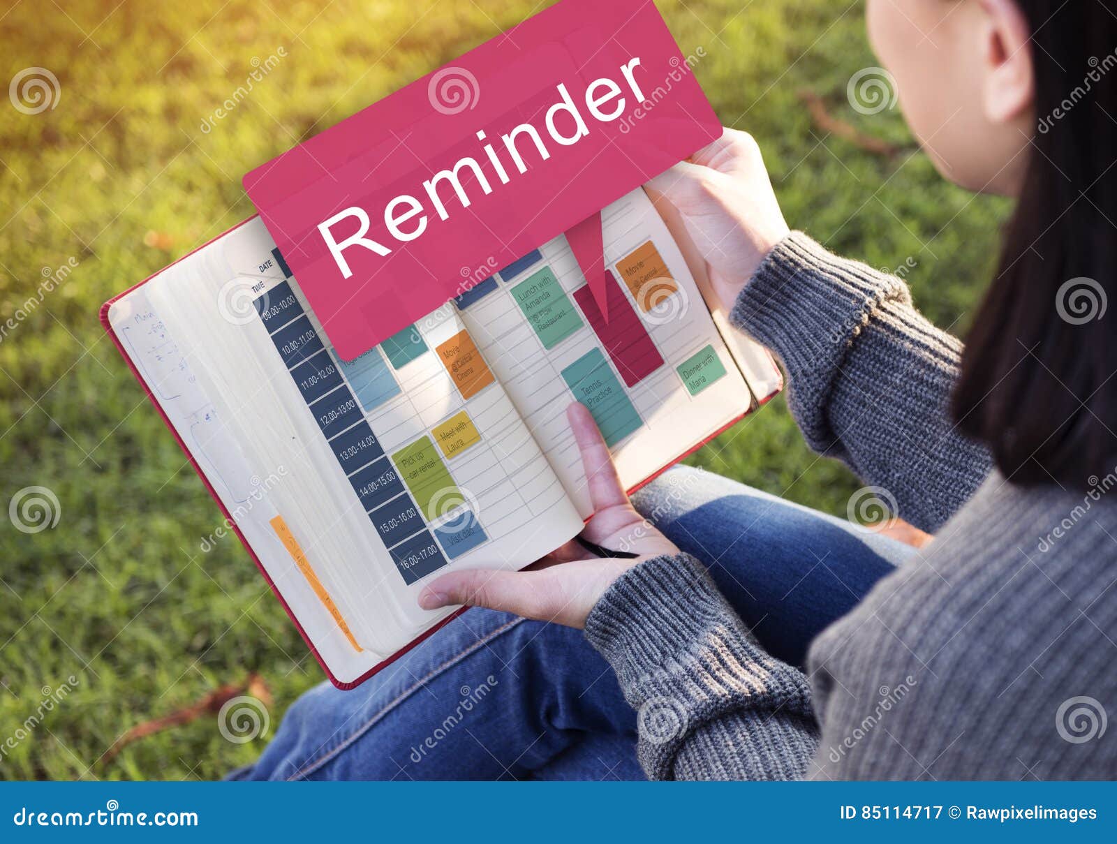 Weekly Schedule Reminder Activities Planner Concept Stock Image - Image ...