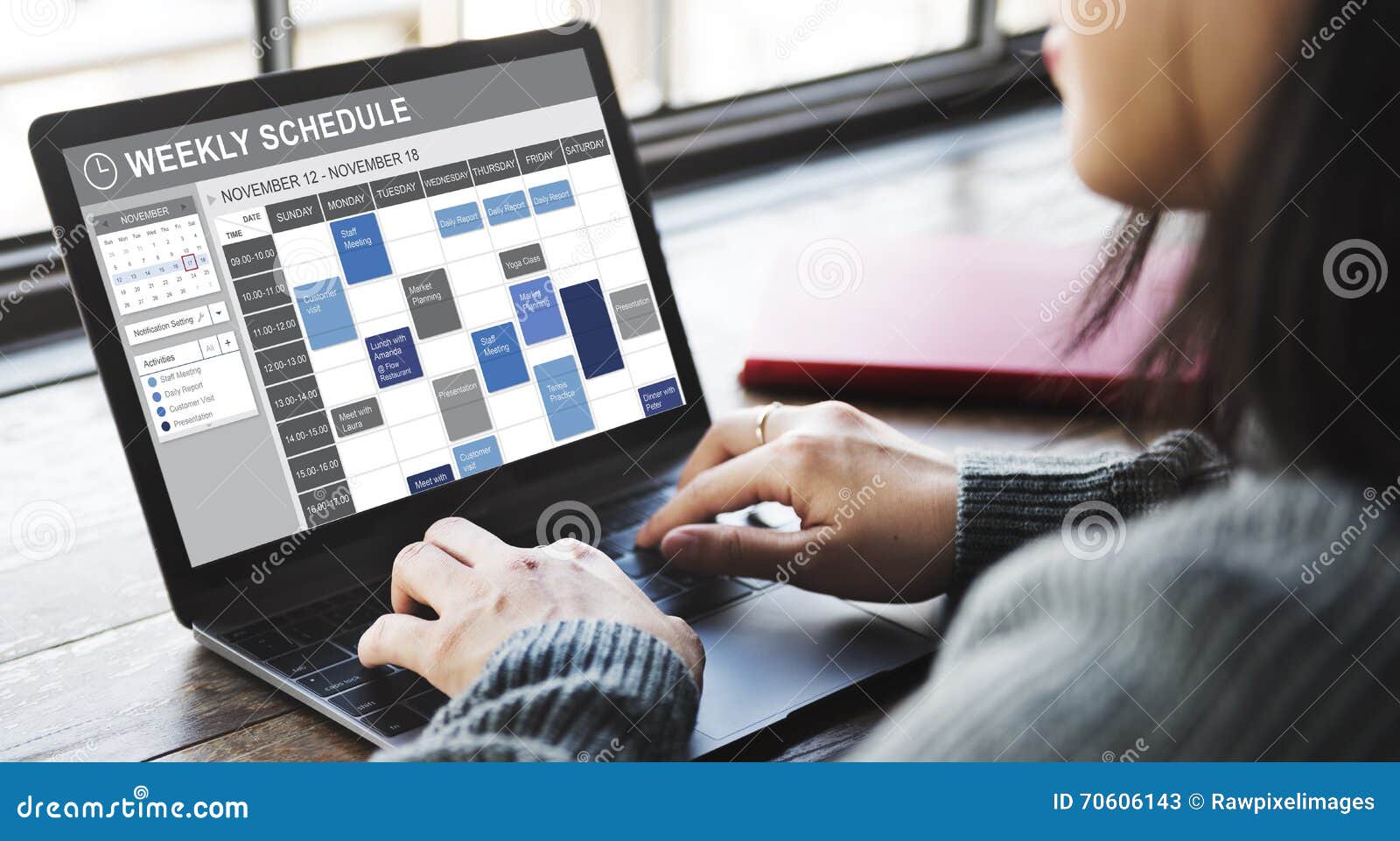 Weekly Schedule To Do List Appointment Concept Stock Image - Image of ...