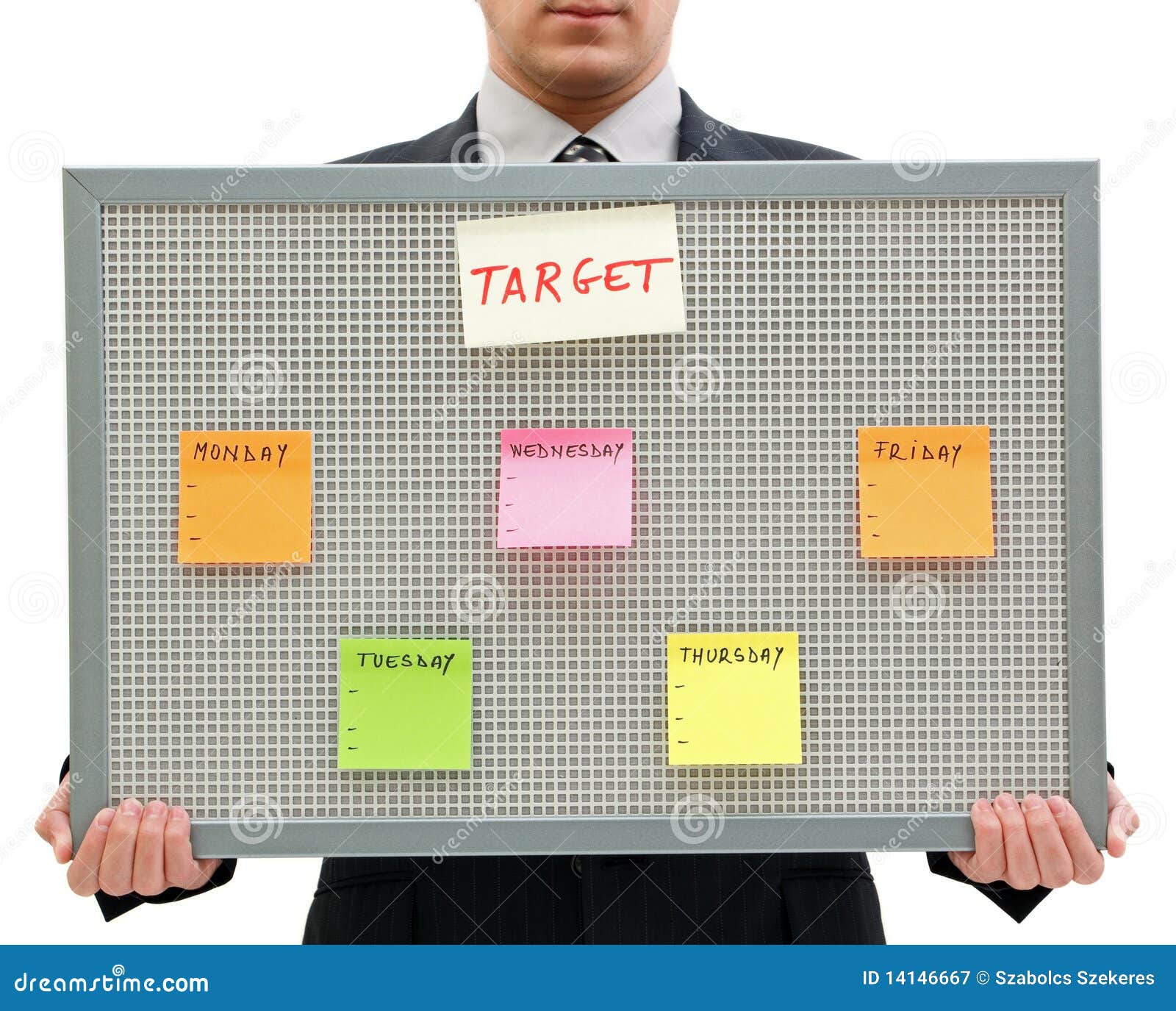 Weekly target stock image. Image of idea, post, concepts - 14146667