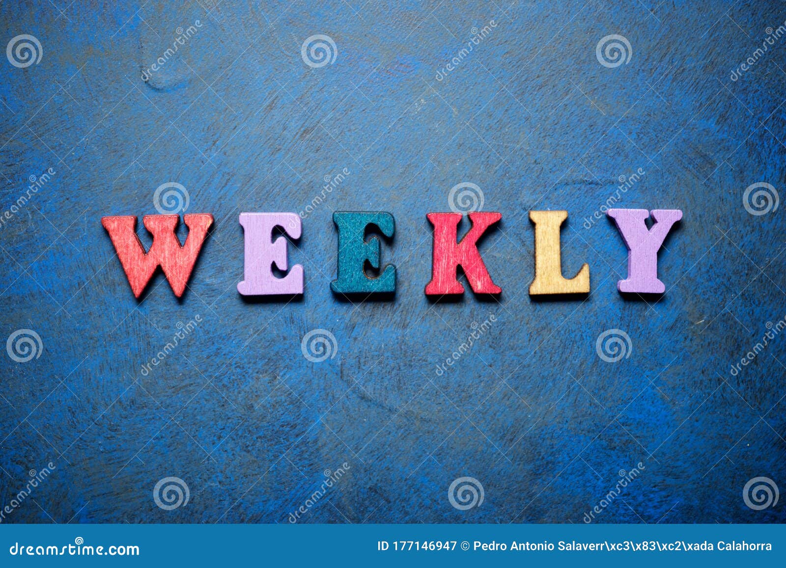 Weekly word view stock image. Image of idea, information - 177146947