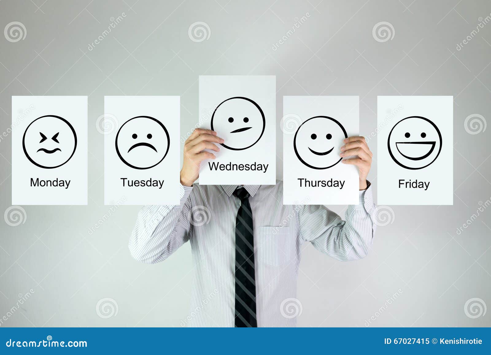 Weekly work emotion stock image. Image of weekday, smile - 67027415