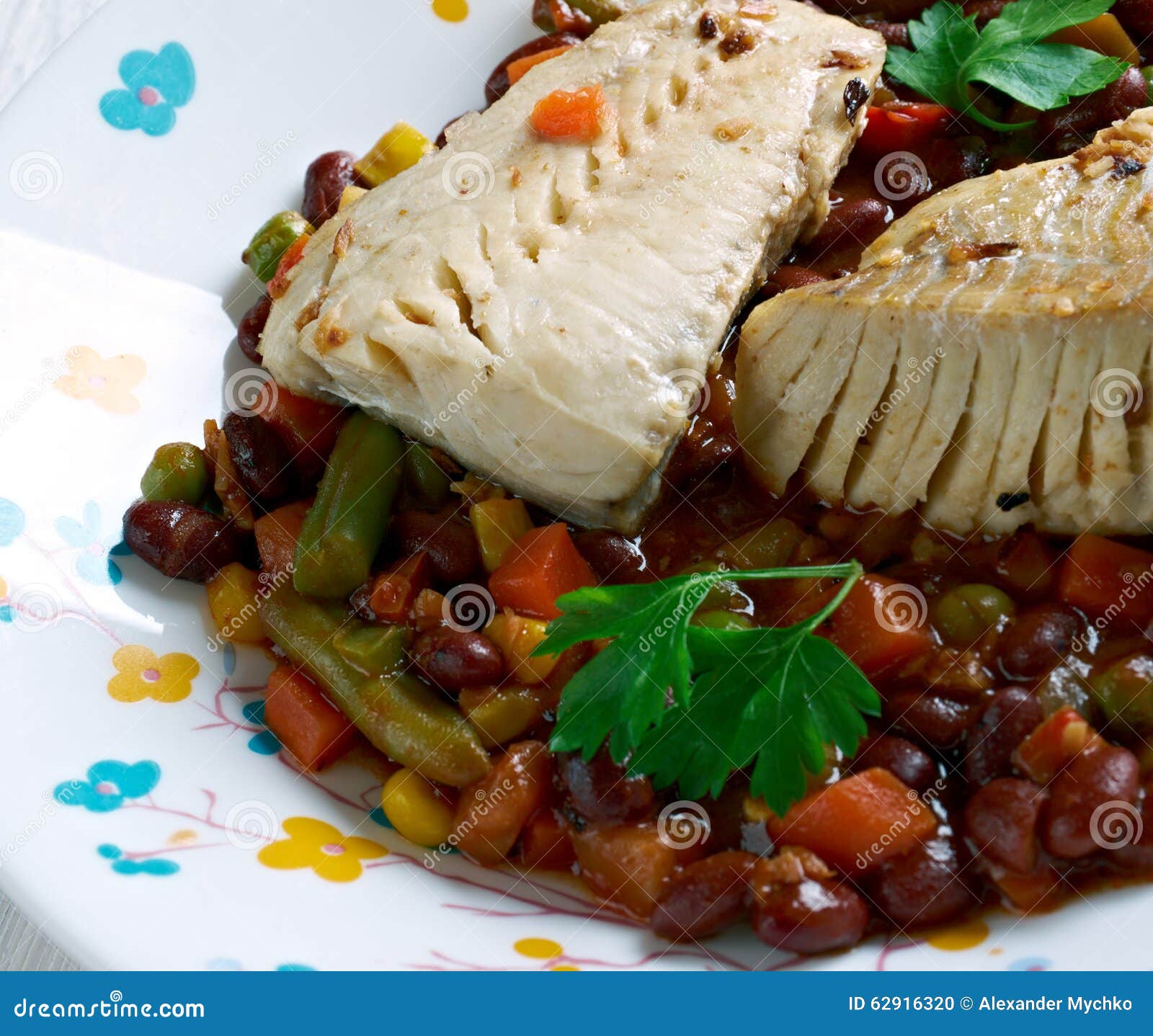 Weeknight Cod Fish Feijoada Stock Photo - Image of bean, meal: 62916320