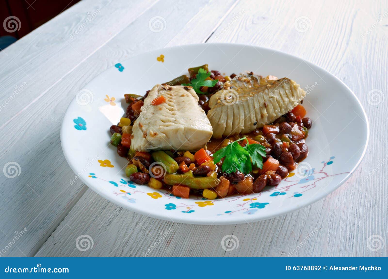 Weeknight Cod Fish Feijoada Stock Photo - Image of prepared, food: 63768892