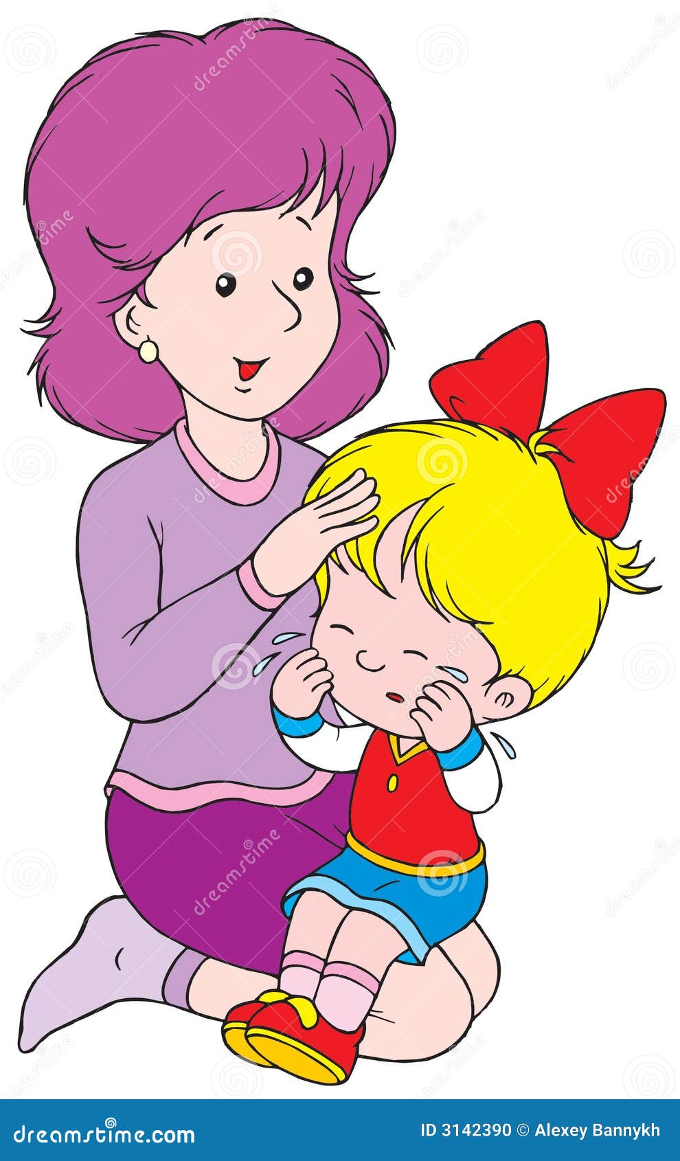 Weeping stock vector. Illustration of funny, clipart, card - 3142390