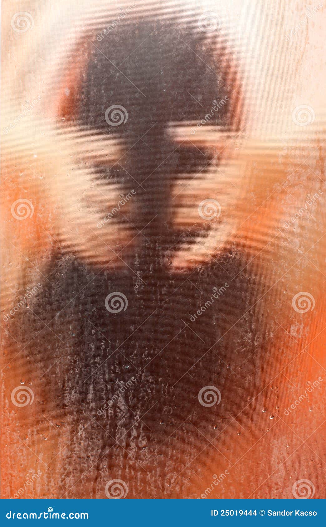 Weeping Glass and Blurred Female Body Stock Photo - Image of caring ...