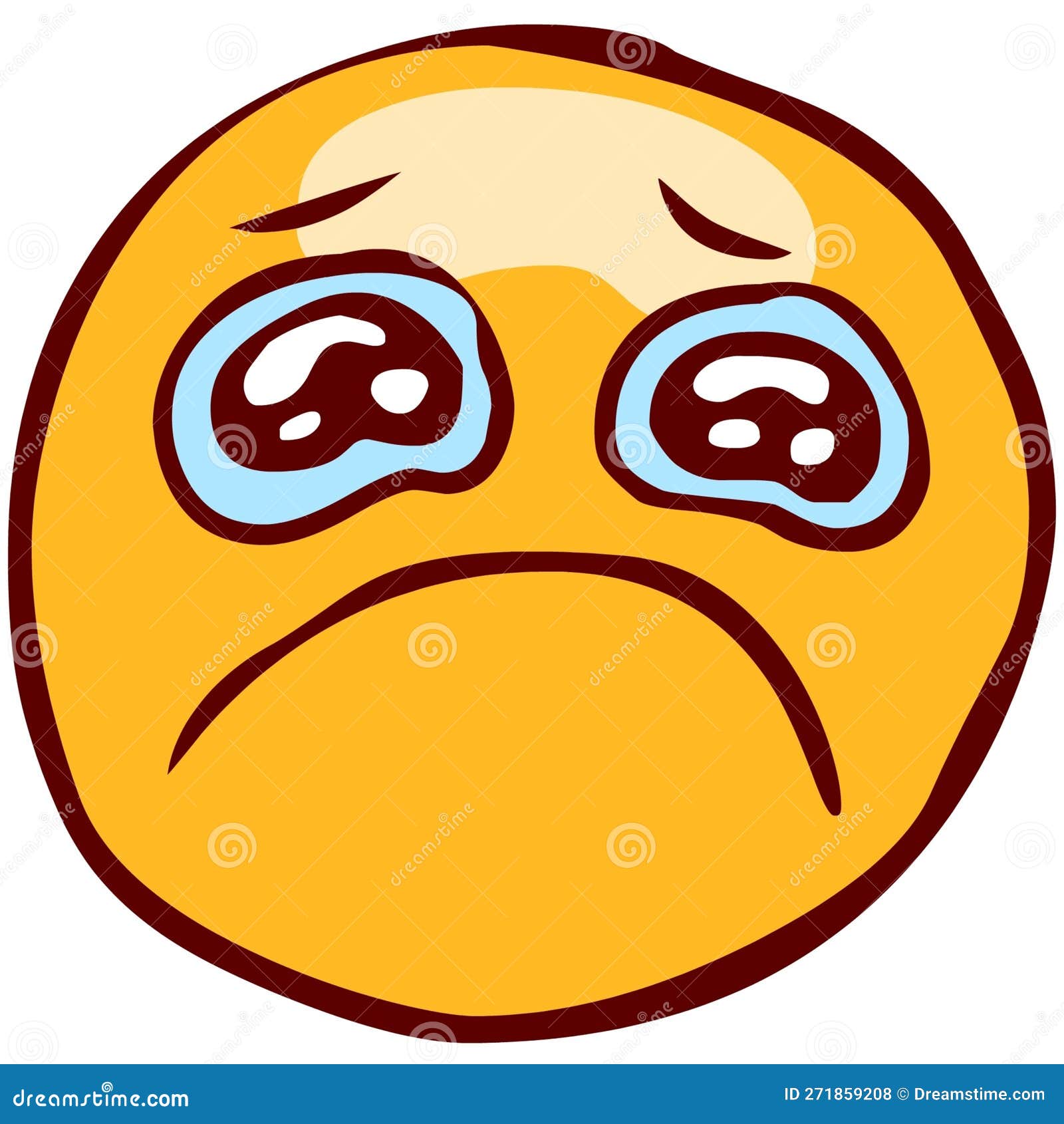 Weeping and wailing stock illustration. Illustration of font - 271859208