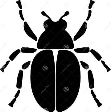Weevil Black Silhouette Generative Ai Stock Vector - Illustration of ...