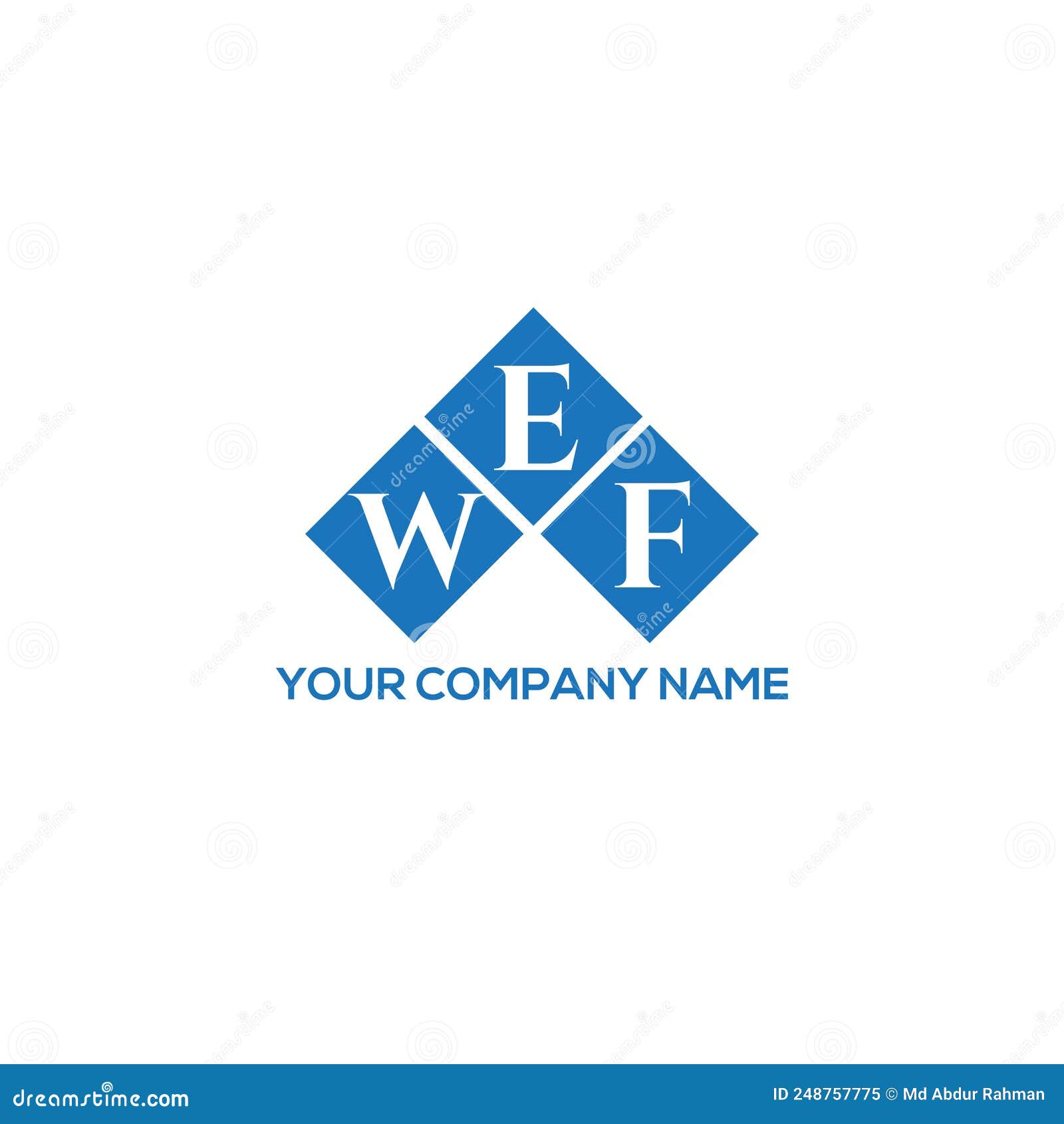 WEF Letter Logo Design on BLACK Background. WEF Creative Initials ...