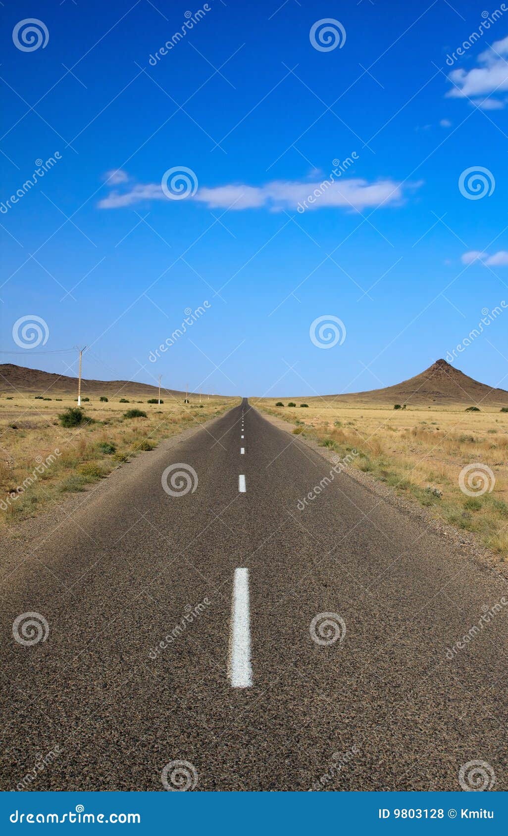 Weg aan oneindigheid stock foto. Image of zomer, land - 9803128