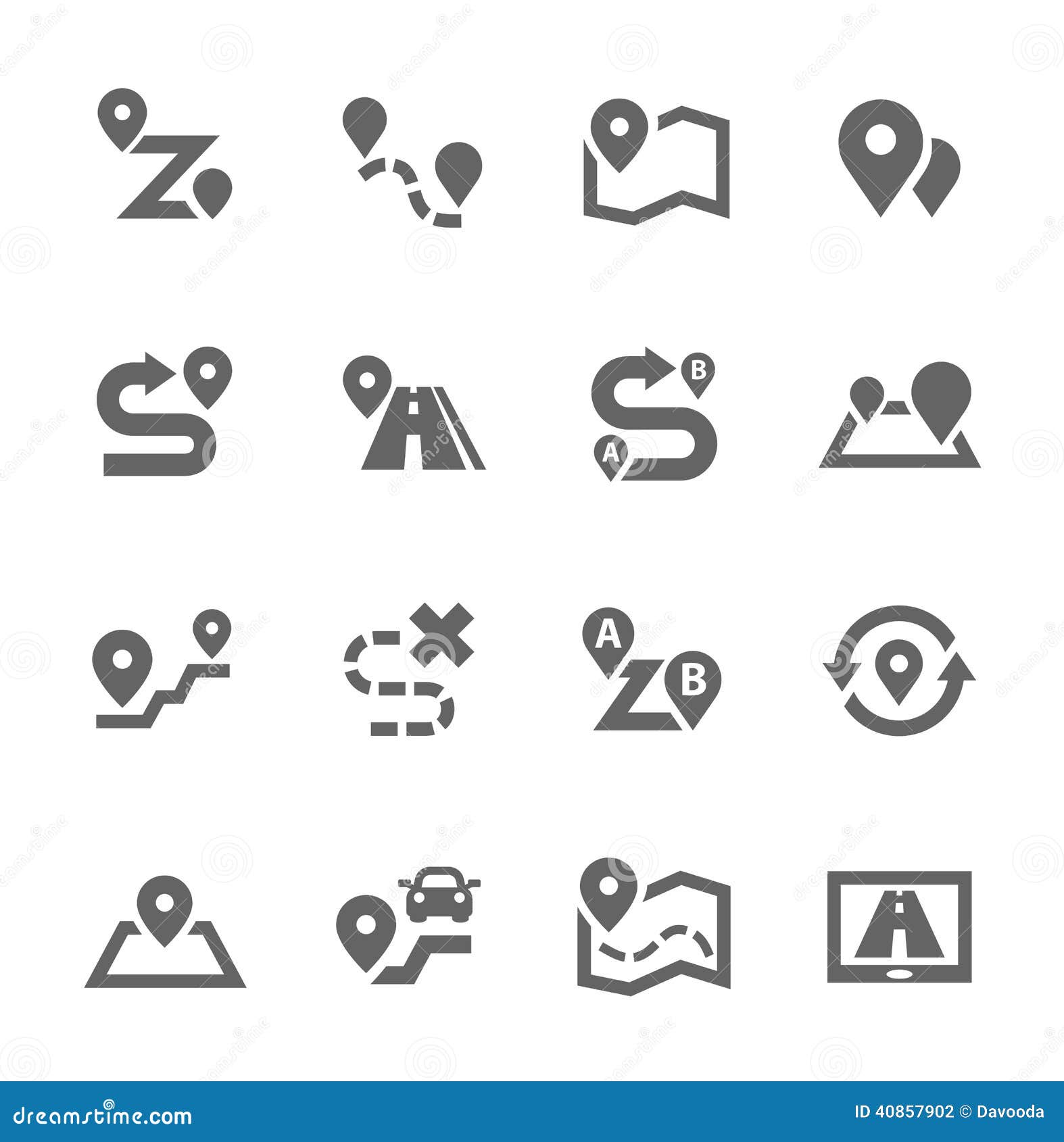 Weg-Ikonen vektor abbildung. Illustration von pfad, beweglich - 40857902