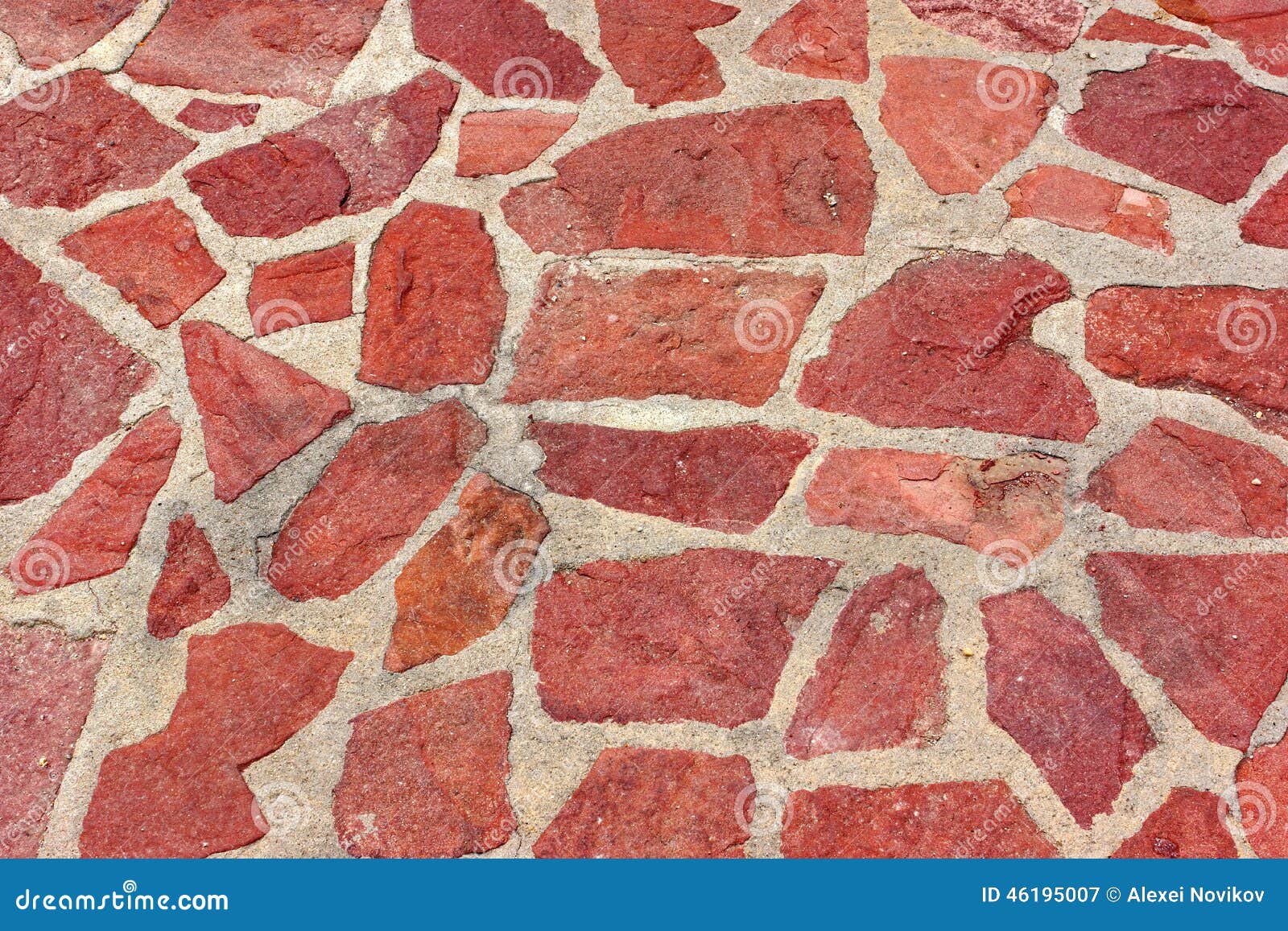 Weg Van De Mozaïek De Rode Steen Stock Afbeelding - Image of roos ...