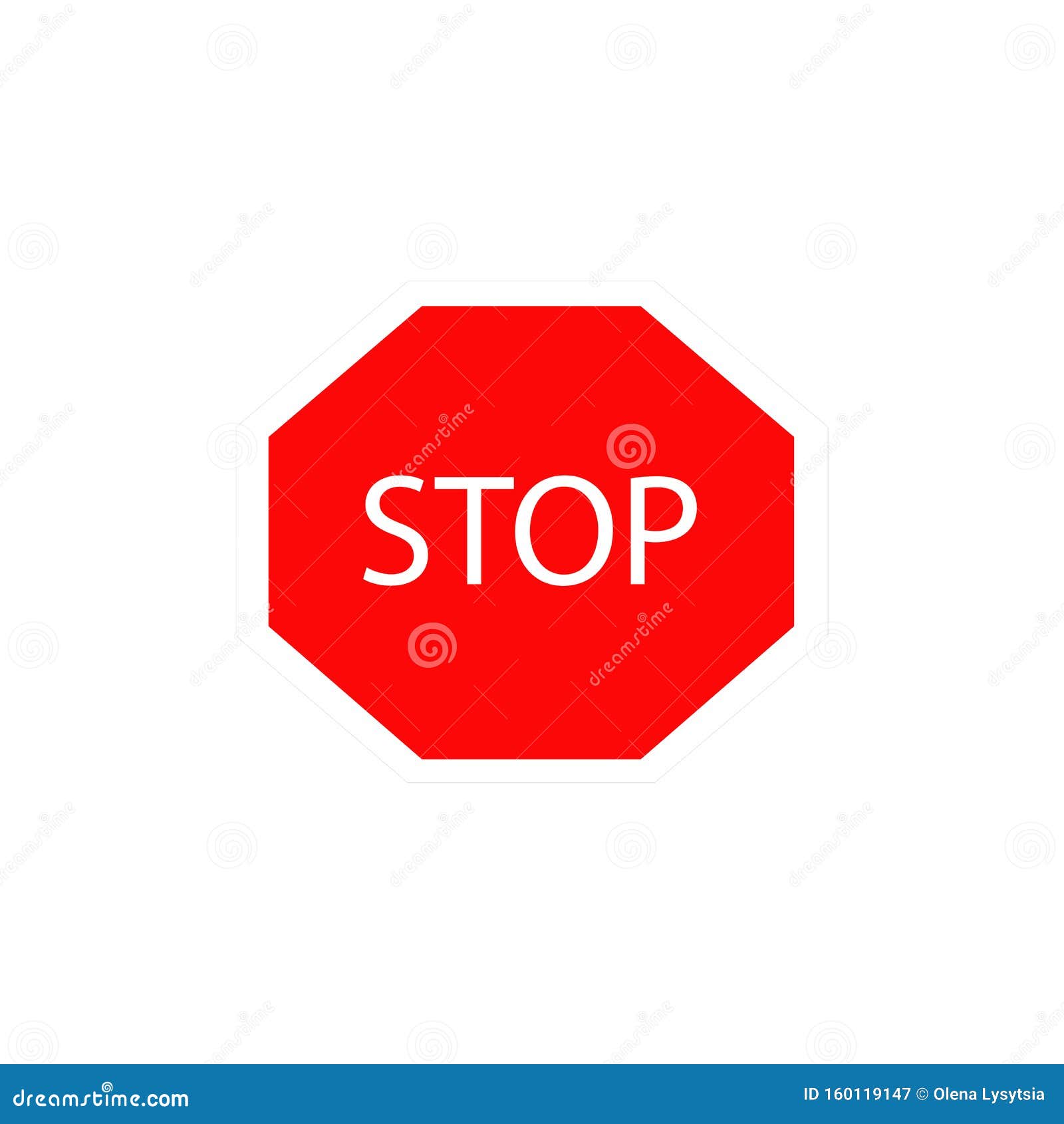 Wegteken "Stop"-vector vector illustratie. Illustration of veiligheid ...