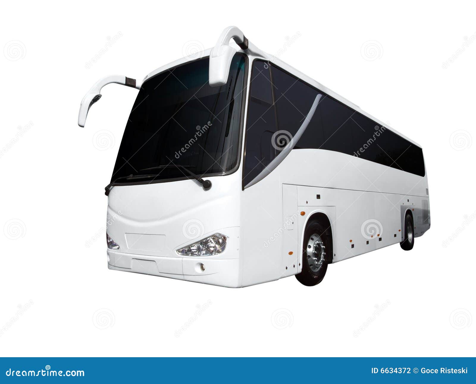 Weißer Bus stockfoto. Bild von tragen, decker, durchfahrt - 6634372