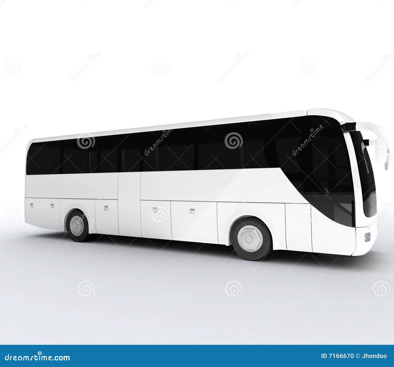 Weißer Bus stock abbildung. Illustration von feiertage - 7166670