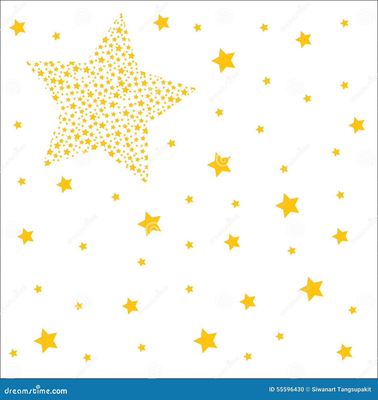 Weißer Hintergrund Mit Goldenen Sternen Vektor Abbildung - Illustration ...